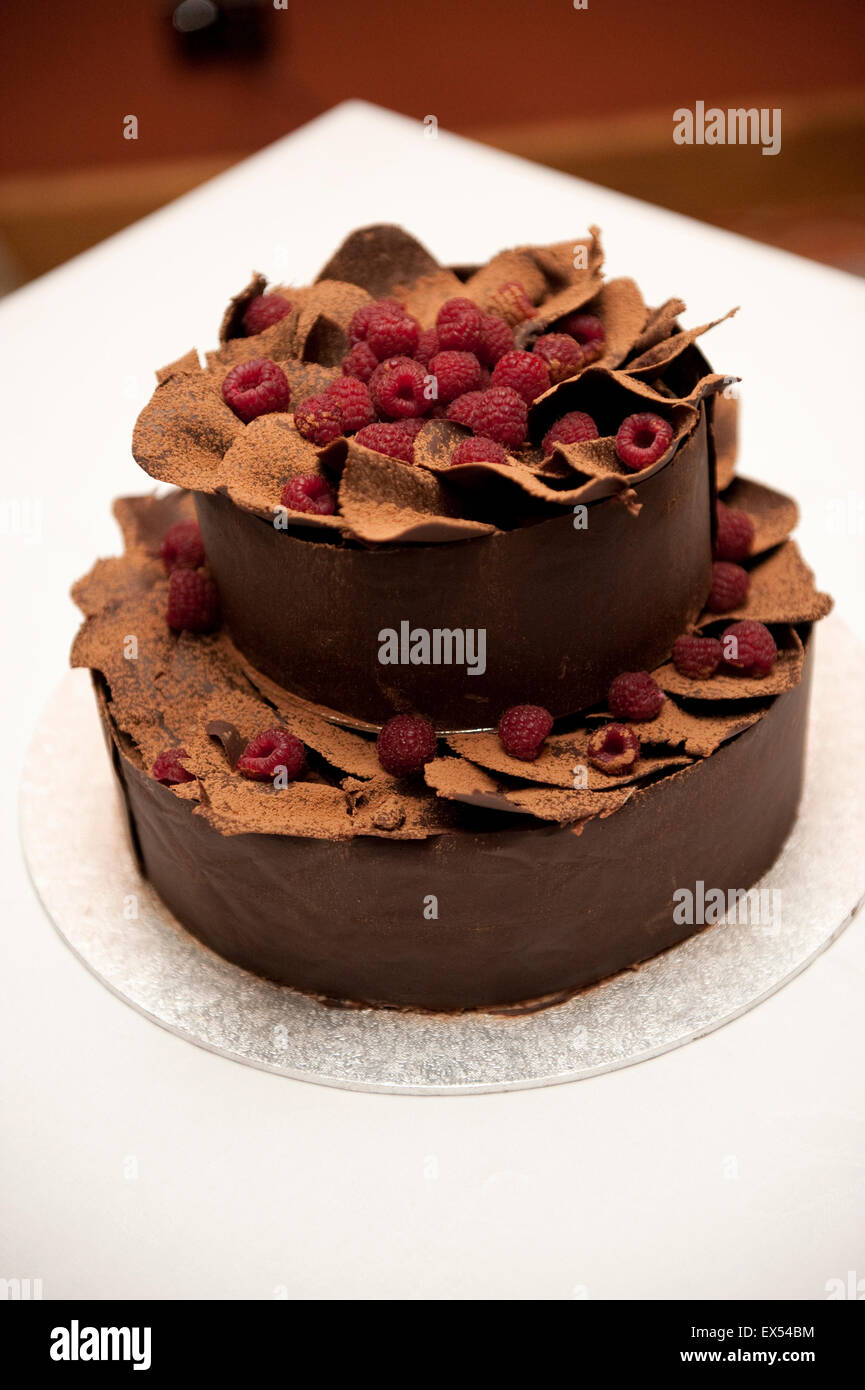 Chocolate Raspberry Wedding Cake
