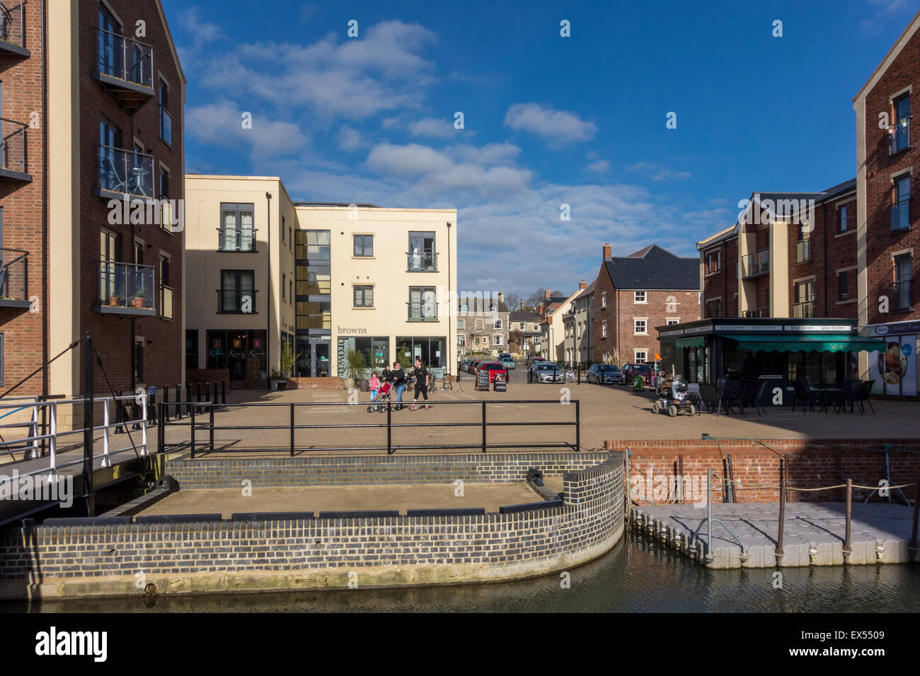 Ebley Wharf redevelopment in Stroud, Gloucestershire, UK Stock Photo ...