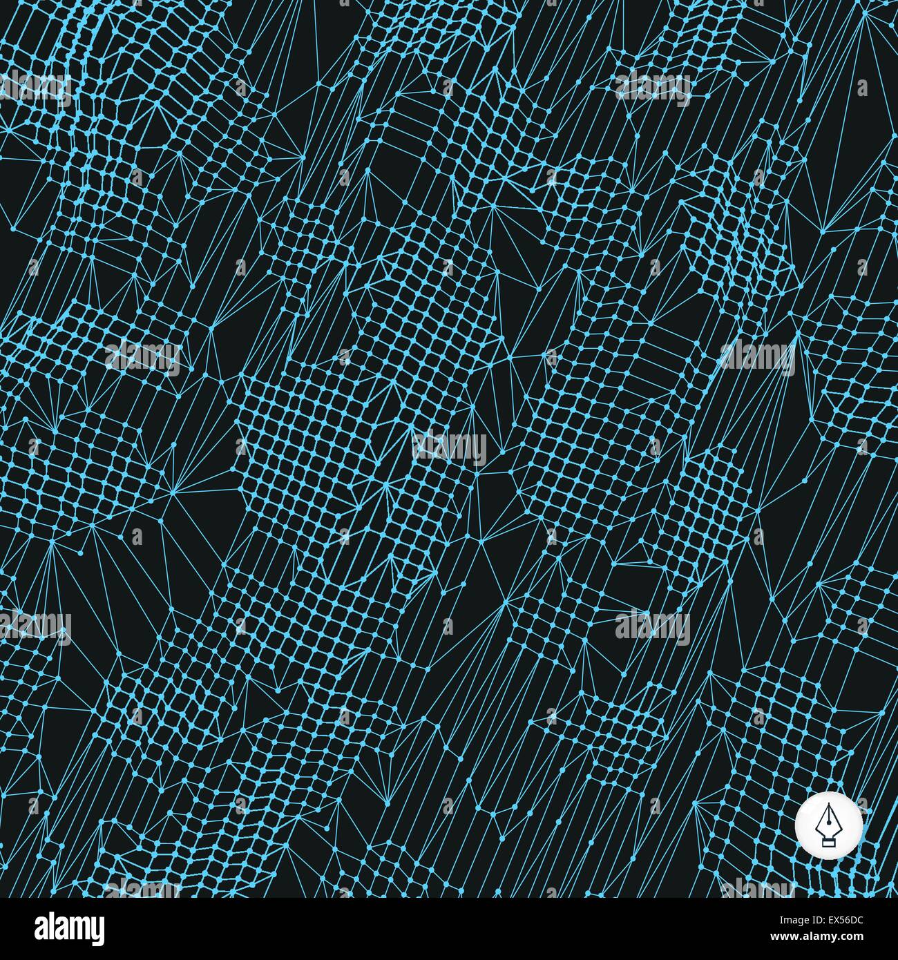 Network abstract background. 3d technology vector illustration Stock ...