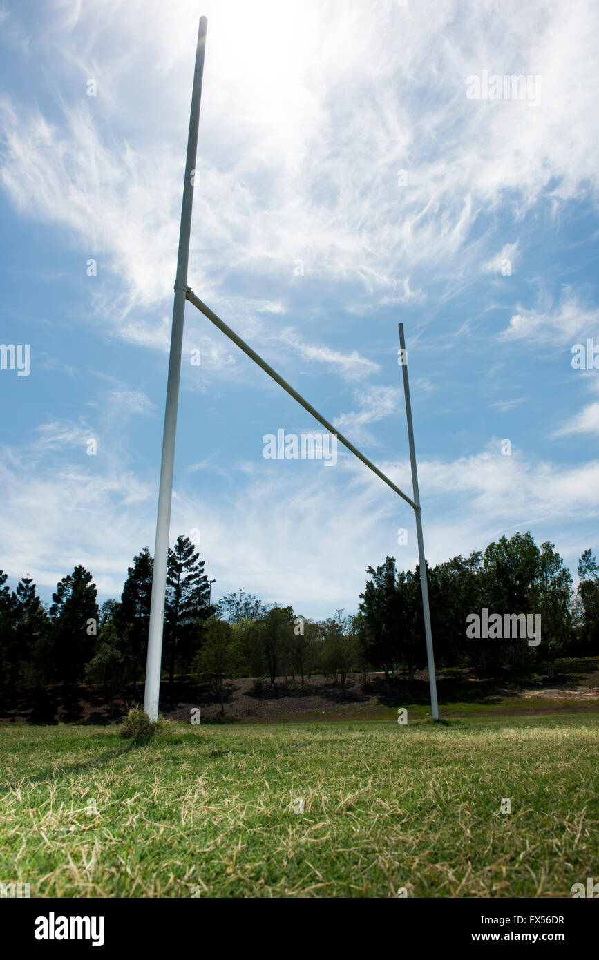 Rugby conversion posts hi-res stock photography and images - Alamy
