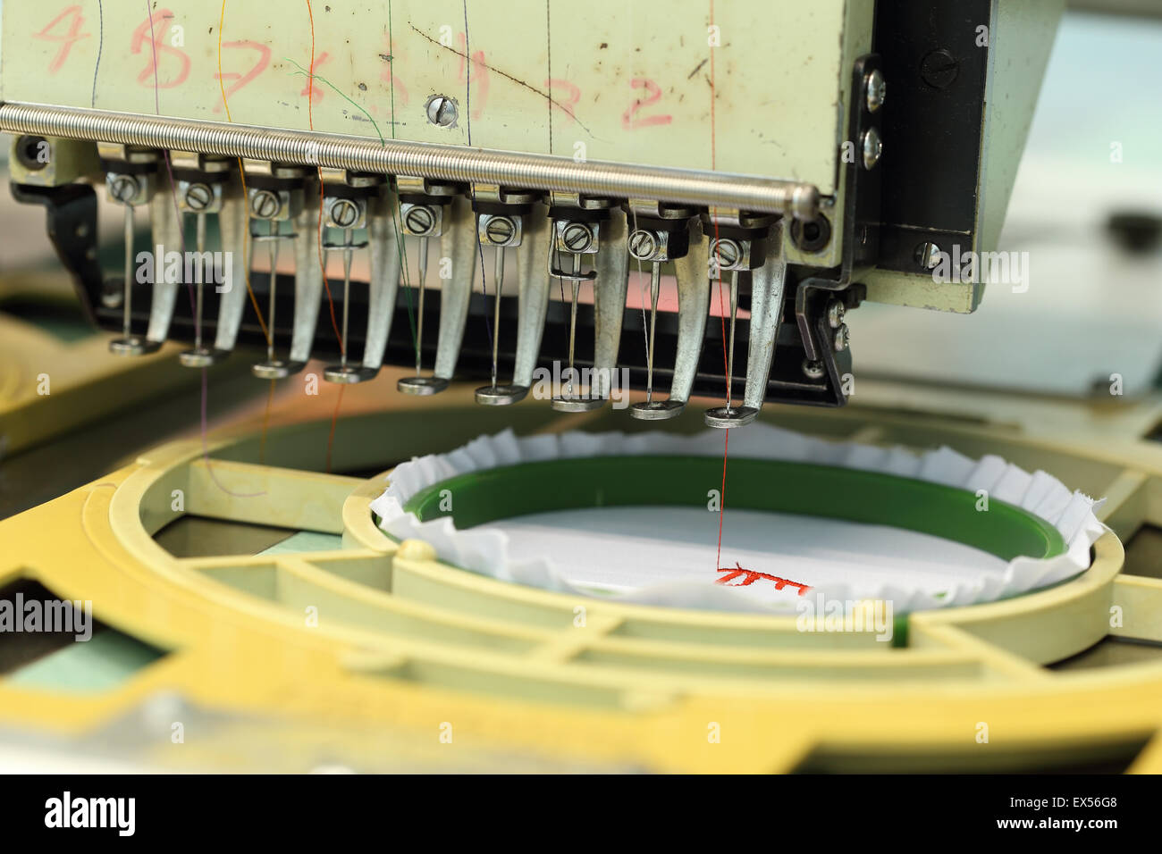 Sewing machine close up process hi-res stock photography and images - Alamy