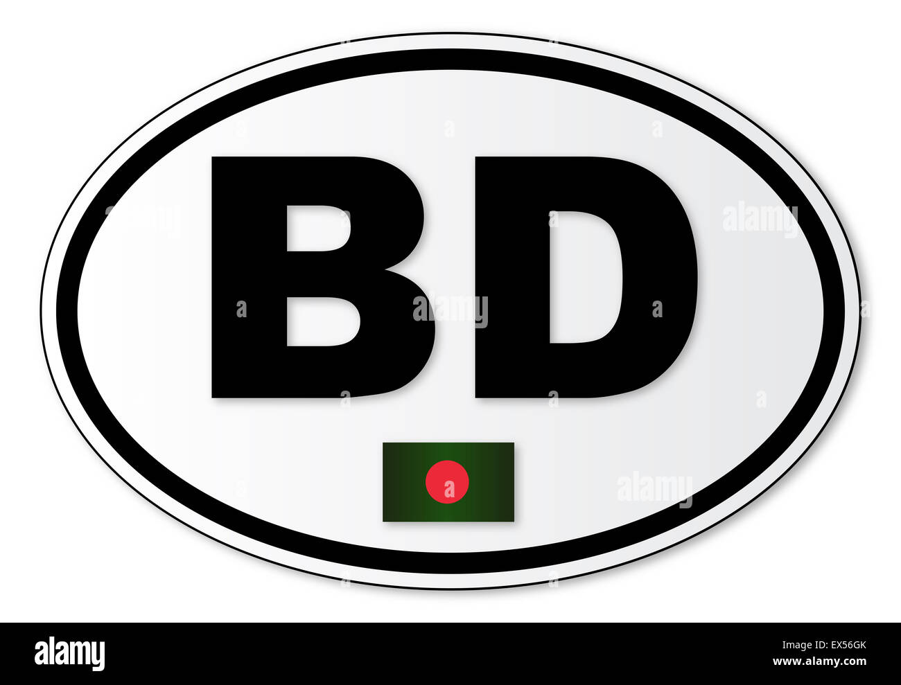 The BD plate attached to vehicles from Bangladesh traveling abroad ...
