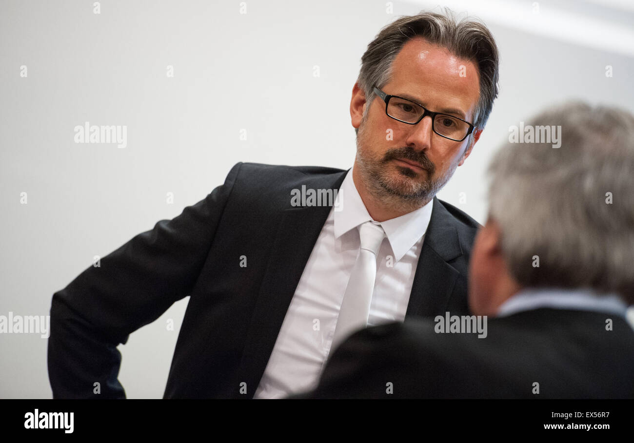 Lueneburg, Germany. 07th July, 2015. Chief prosecutor Marcus Preusse ...