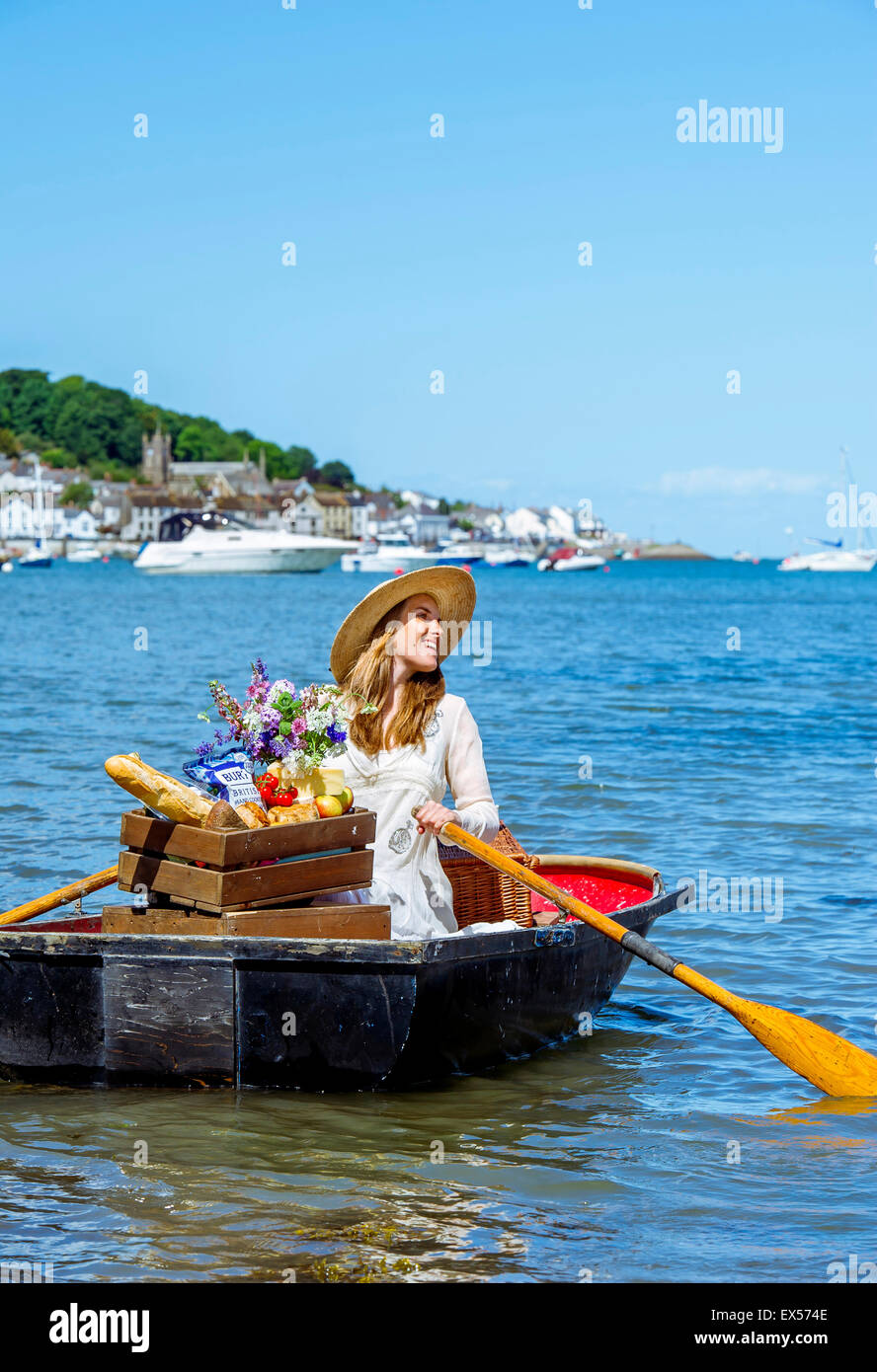 Woman Rowing Boat Dress High Resolution Stock Photography and Images ...