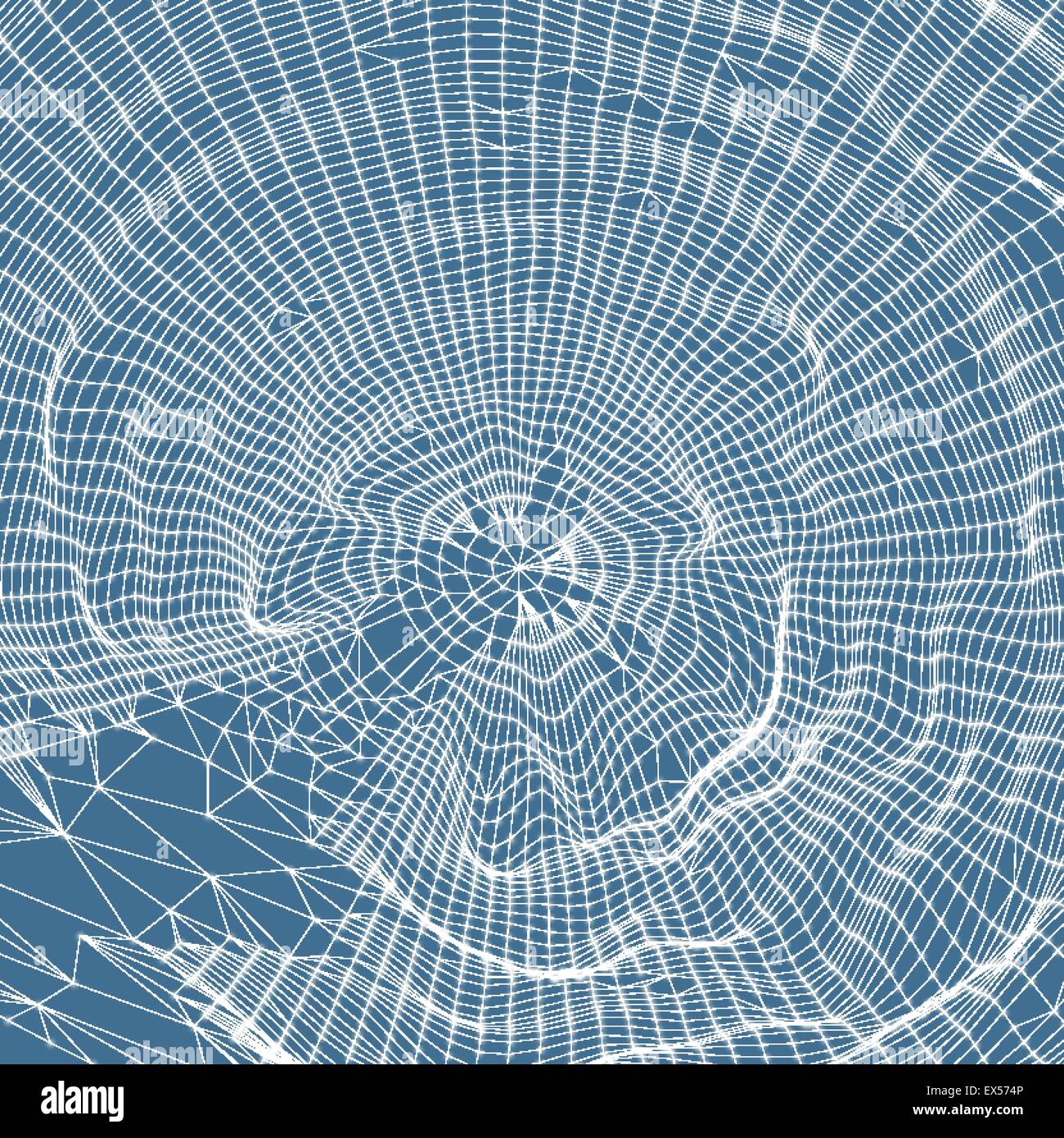 Network background. 3d technology vector illustration Stock Vector ...