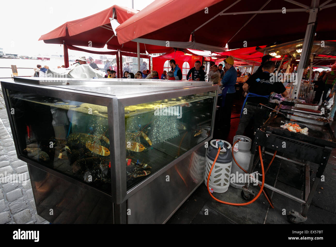 Fisketorget, Fish Market, Bergen, Norway, Scandinavia, Europe Stock ...