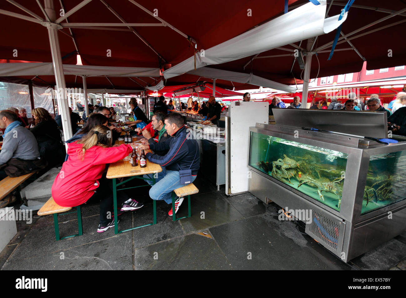 Fisketorget, Fish Market, Bergen, Norway, Scandinavia, Europe Stock ...