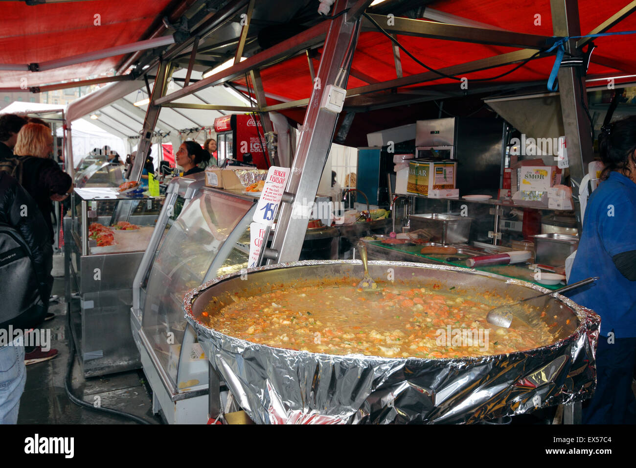 Fisketorget, Fish Market, Bergen, Norway, Scandinavia, Europe Stock ...