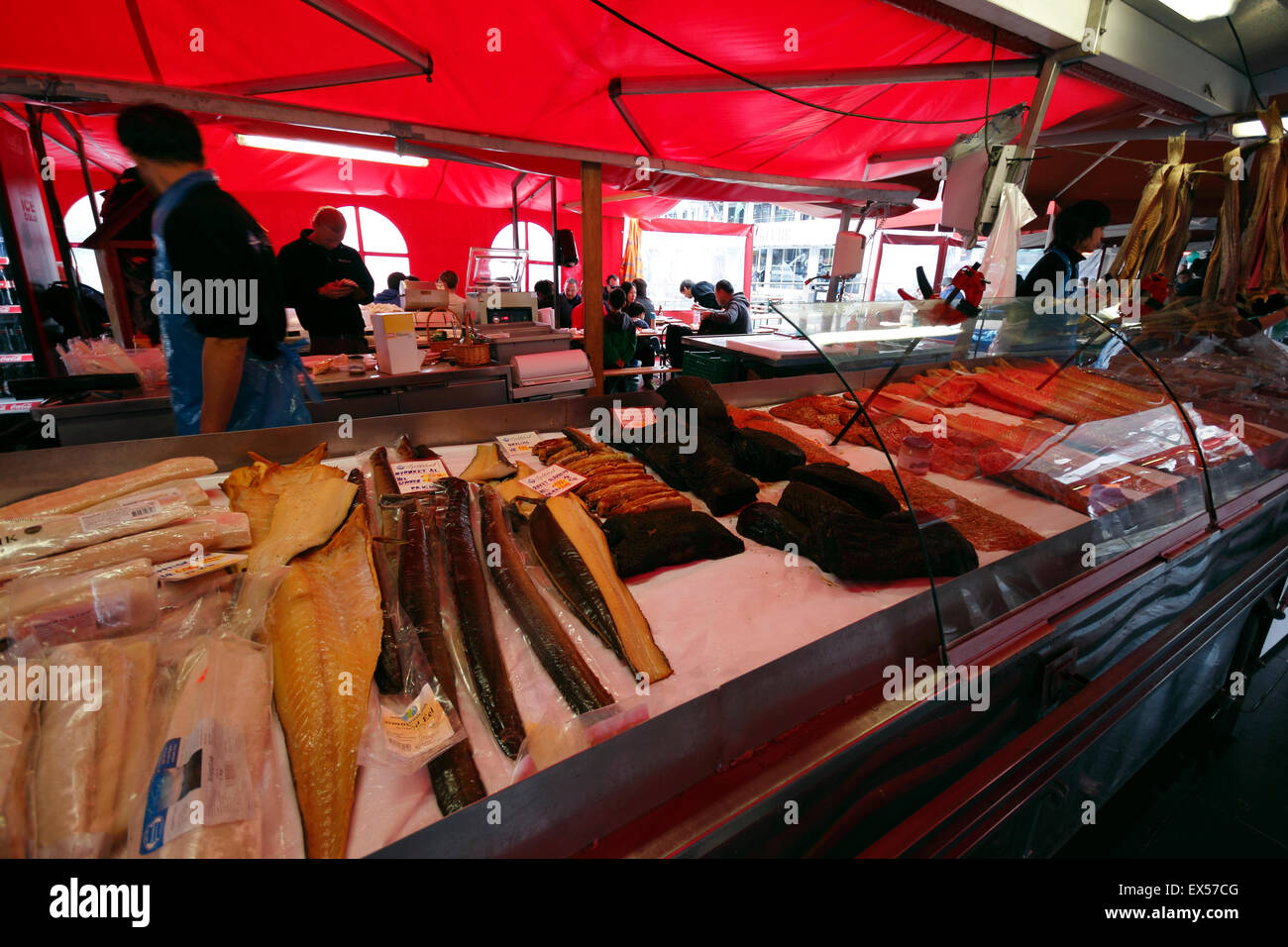 Fisketorget, Fish Market, Bergen, Norway, Scandinavia, Europe Stock ...