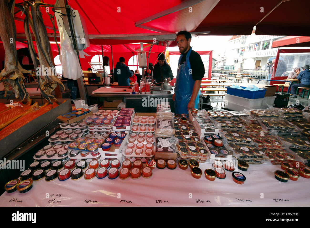 Fisketorget, Fish Market, Bergen, Norway, Scandinavia, Europe Stock ...