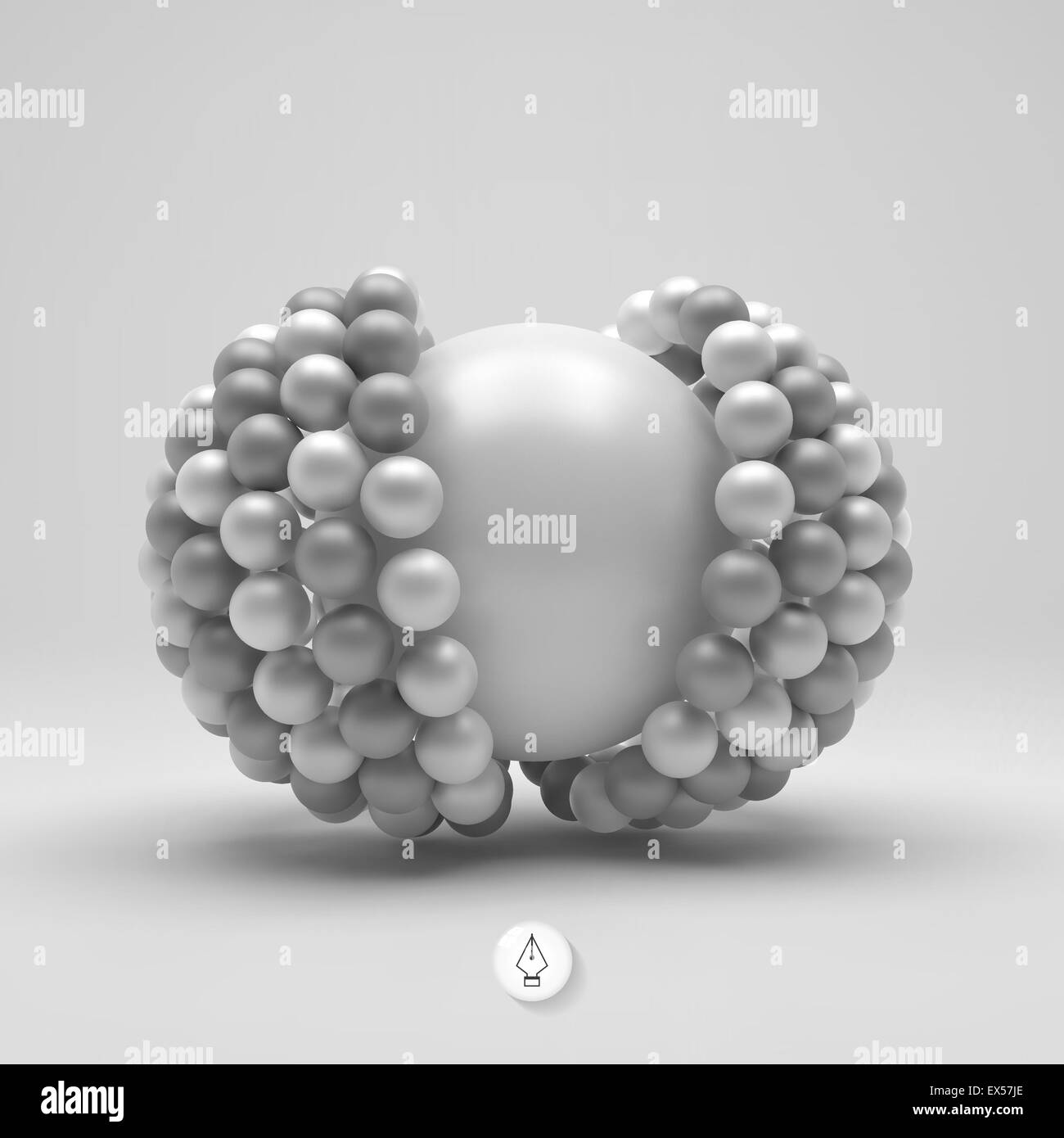 3d vector illustration. Concept for science and technology Stock Vector ...