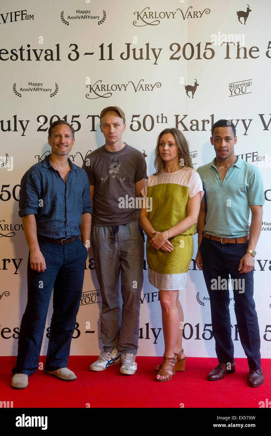 Karlovy Vary, Czech Republic. 4th July, 2015. From left: actor Benno ...