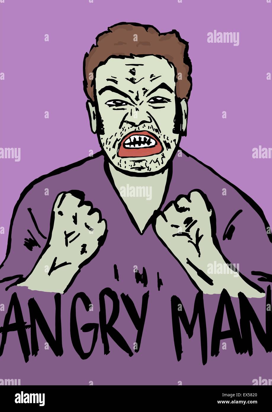 Cartoon Of Angry Man Stock Photos & Cartoon Of Angry Man Stock Images ...