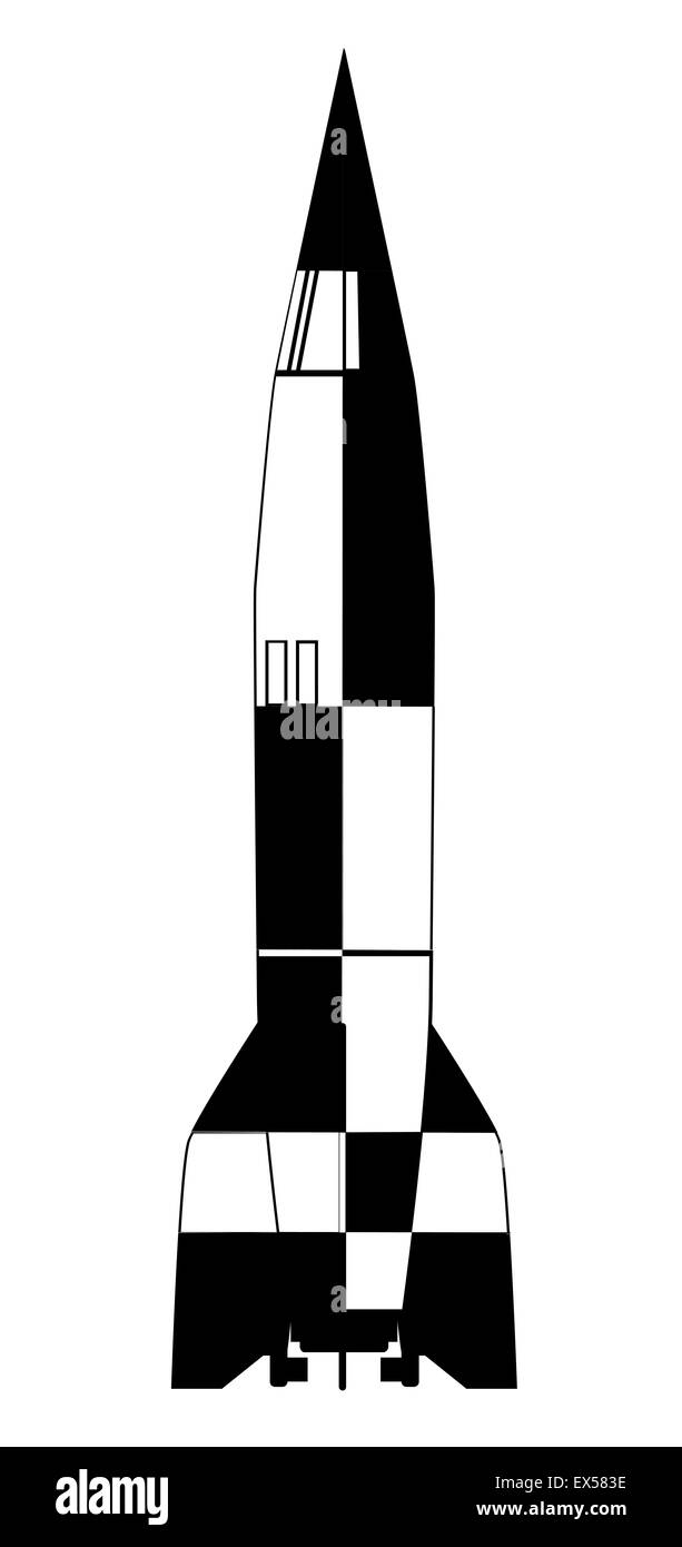 V2 German World War 2 Rocket over a white background Stock Photo - Alamy