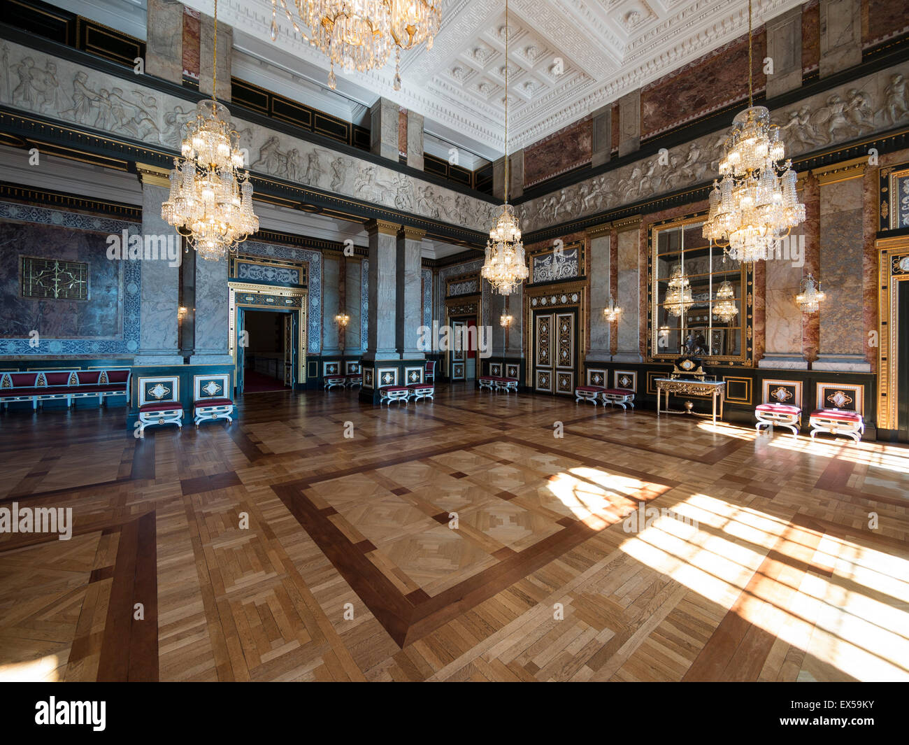 The interior of Christiansborg Palace,Copenhagen,Denmark Stock Photo ...