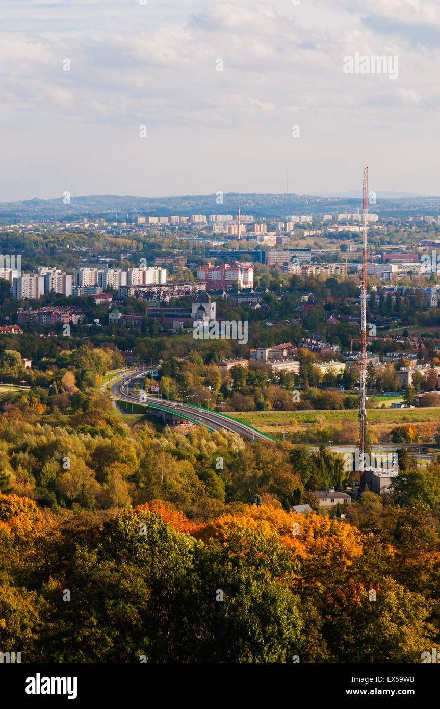 Krakow autumn top view hi-res stock photography and images - Alamy