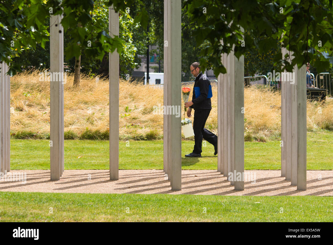 Hyde Park, London, July 7th 2015. As Londoners remember the tenth ...