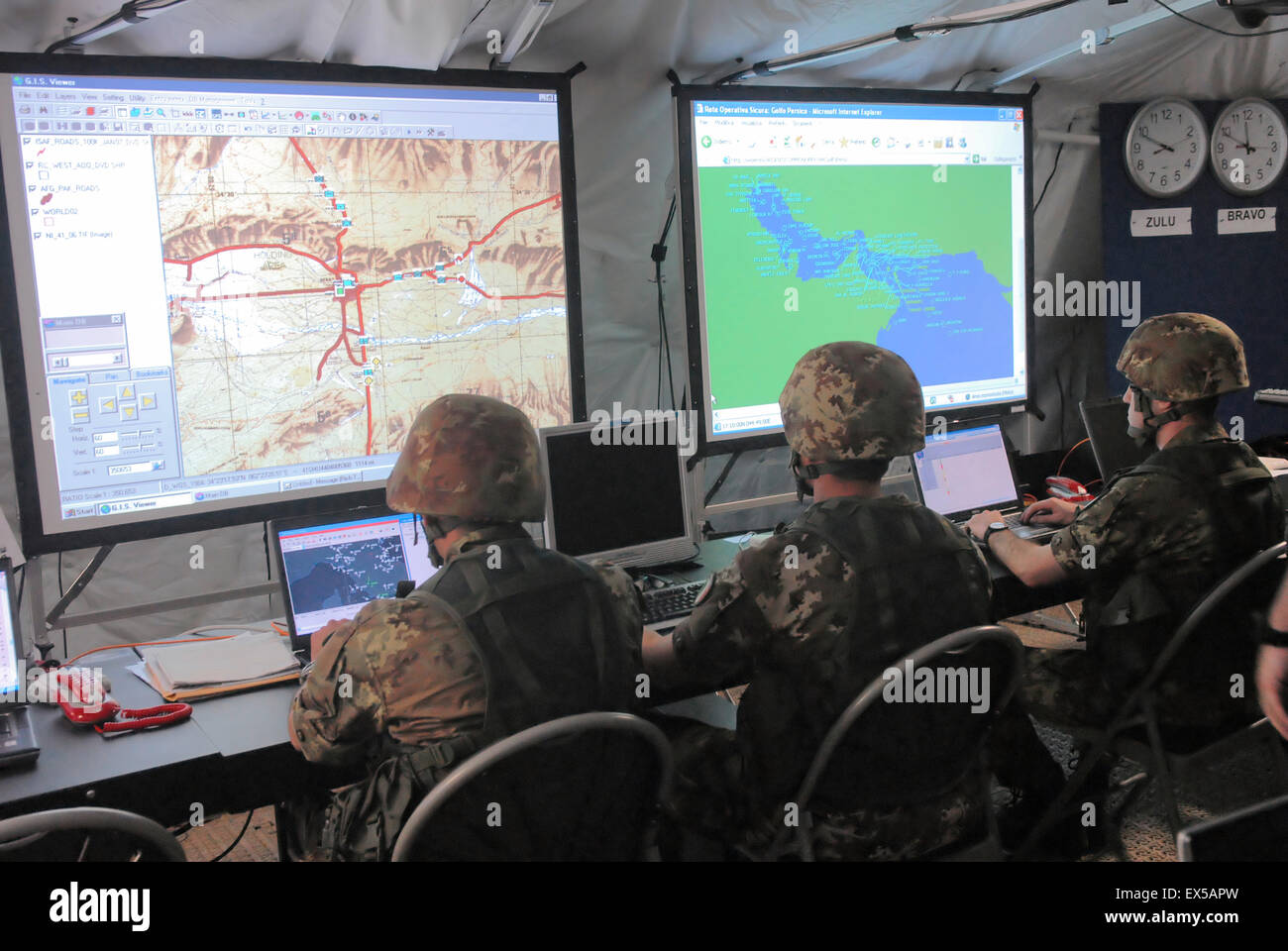 Italian Joint Force Headquarters, NATO IT-JFHQ command post Stock Photo ...