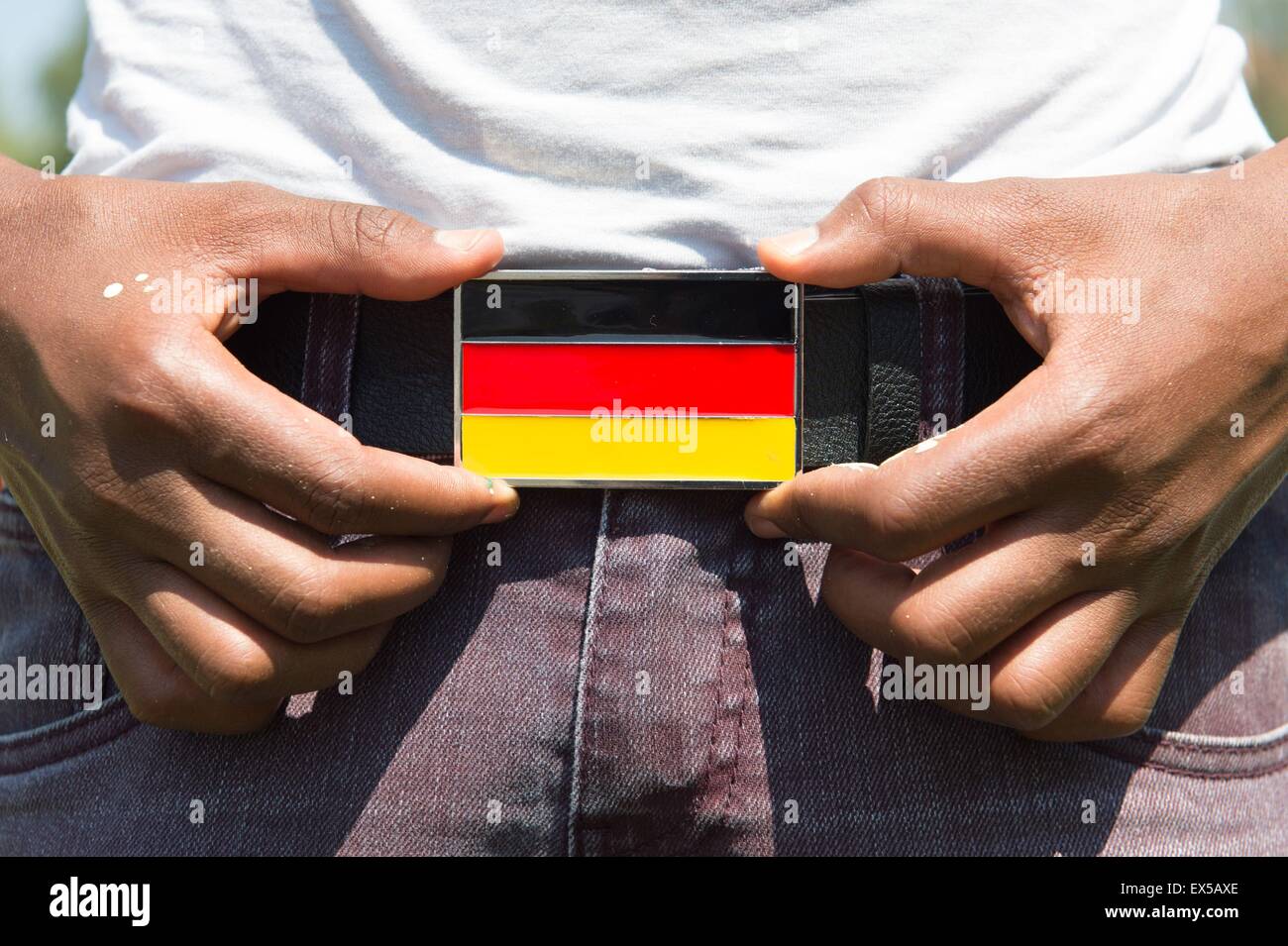 One asylum seeker from Eritrea, participant in a graffiti project ...