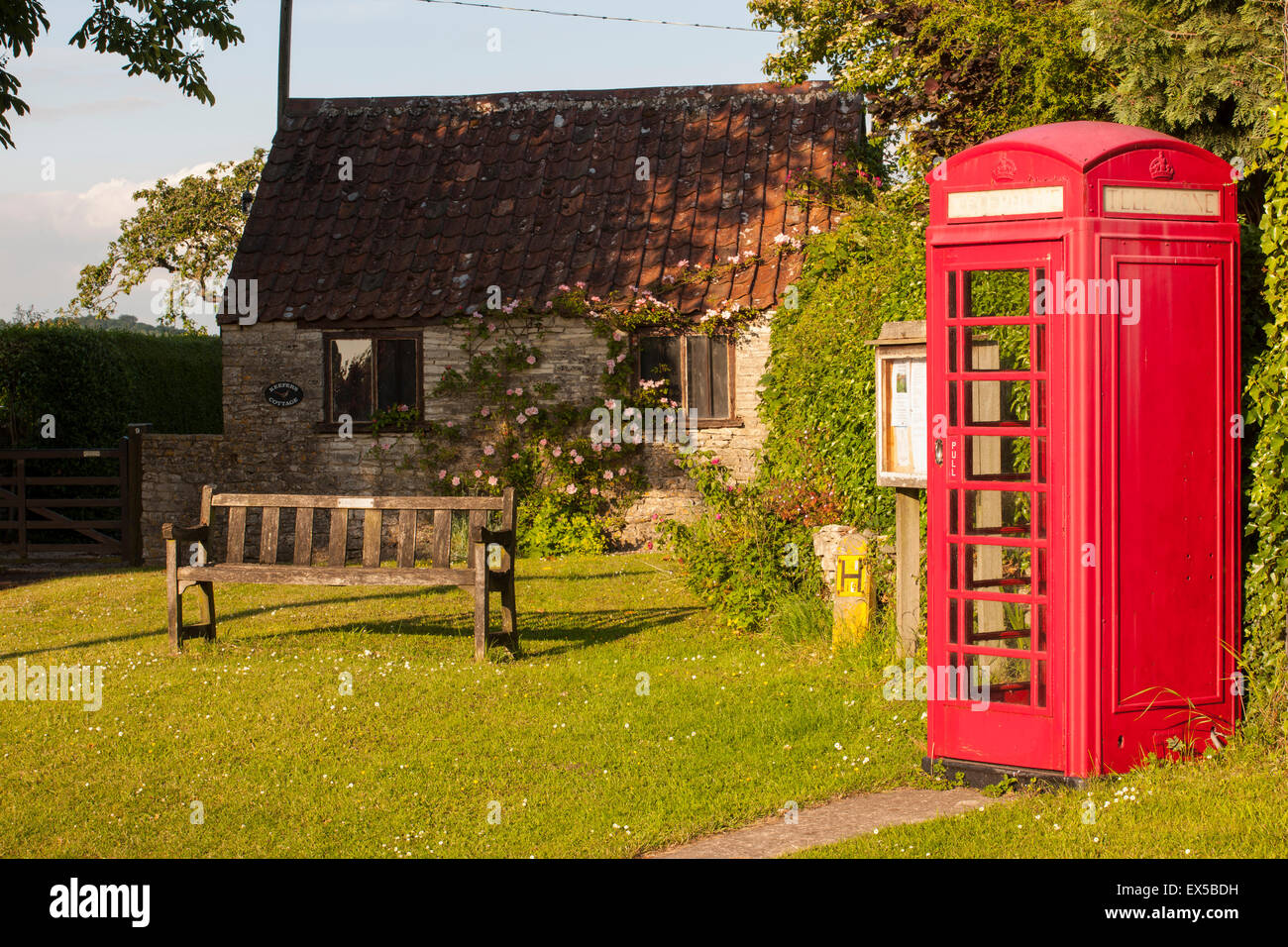 Hunstrete Village Green Stock Photo - Alamy