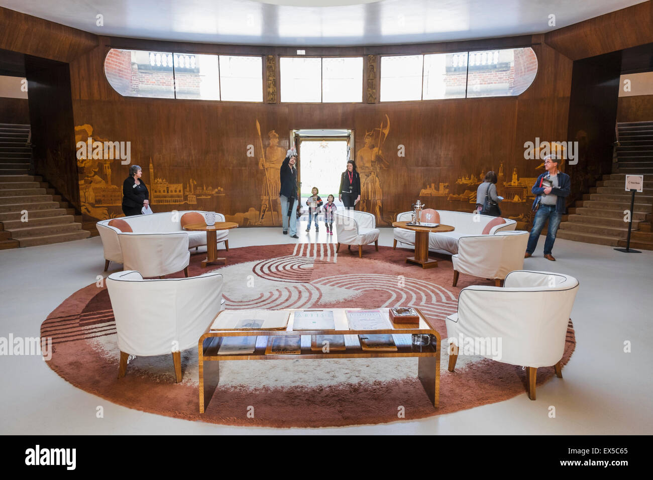 England, London, Greenwich, Eltham Palace, Reception Room Stock Photo ...