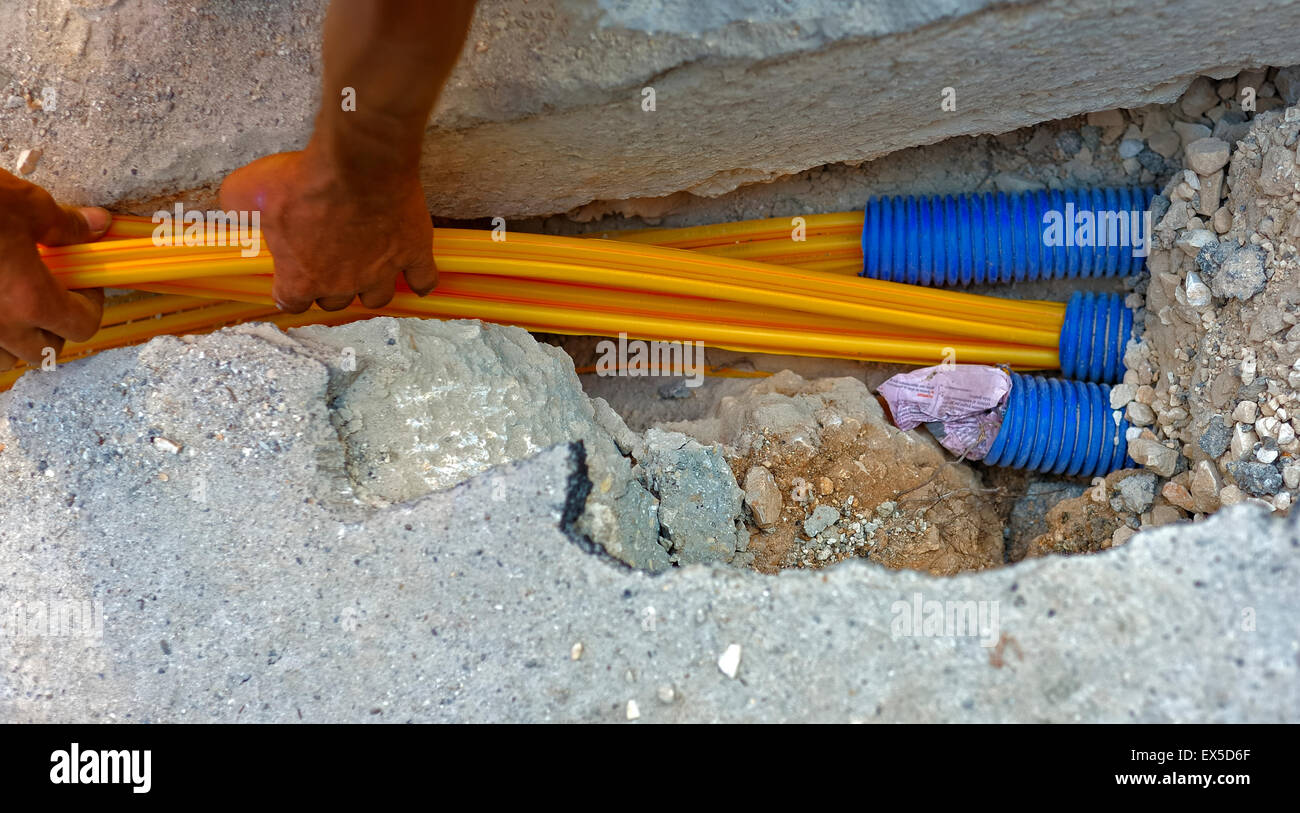 Cable Trench Stock Photos & Cable Trench Stock Images - Alamy