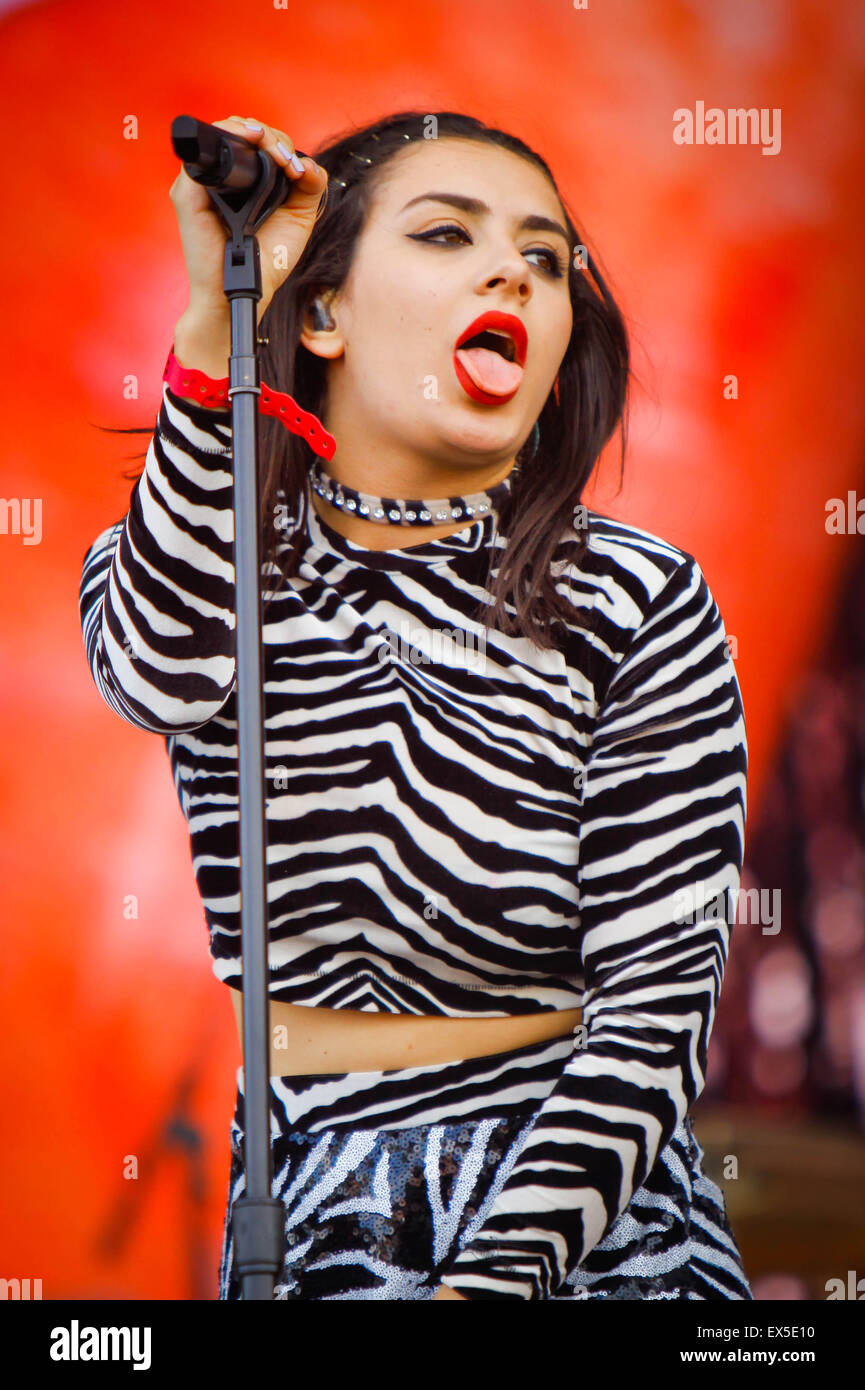 London, UK. Charli XCX performing live at the New Look Wireless ...
