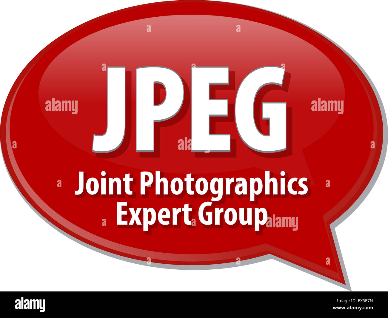 Speech bubble illustration of information technology acronym ...