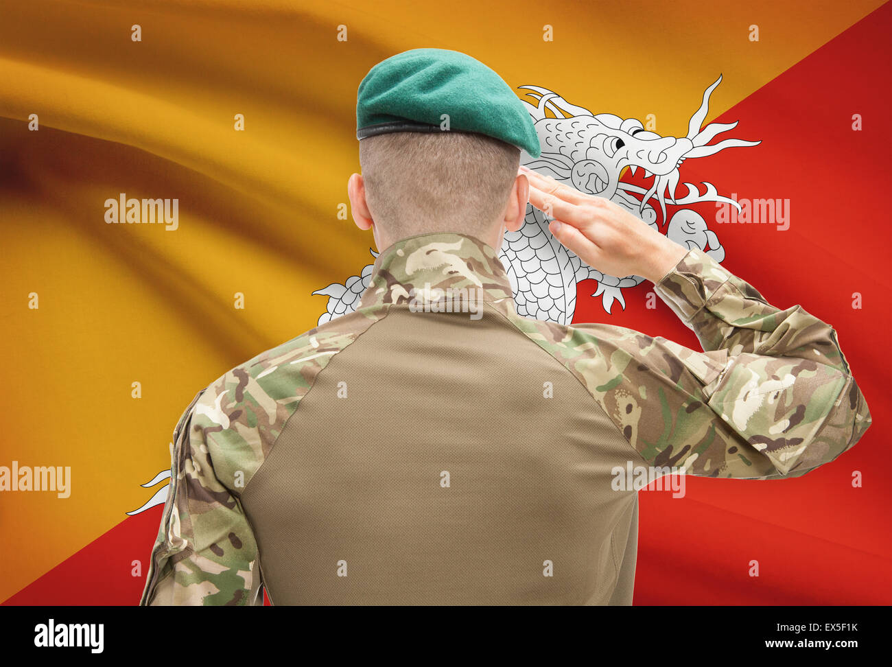 Bhutan soldier hi-res stock photography and images - Alamy