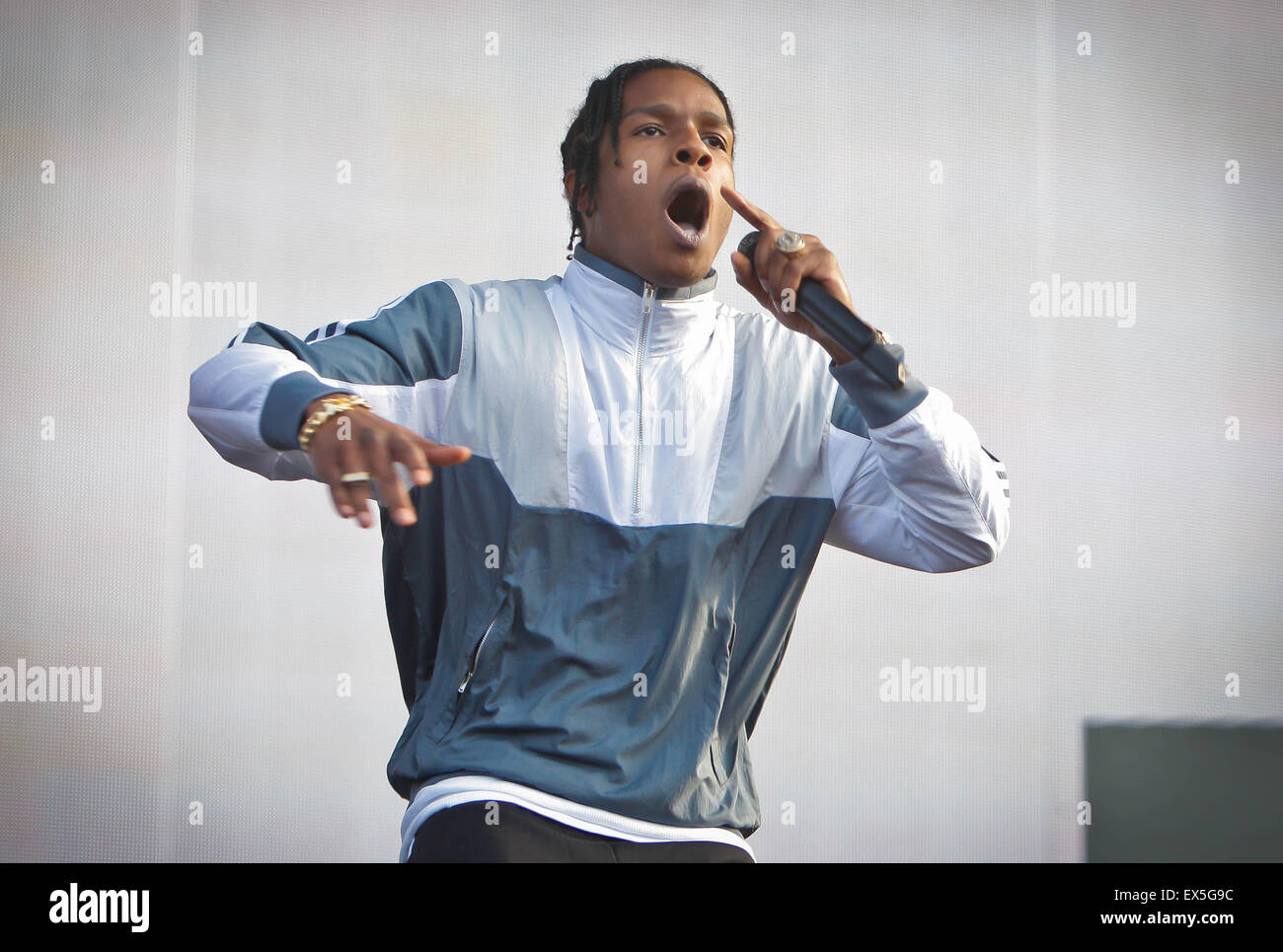 London, UK. ASAP Rocky performing live at the New Look Wireless ...