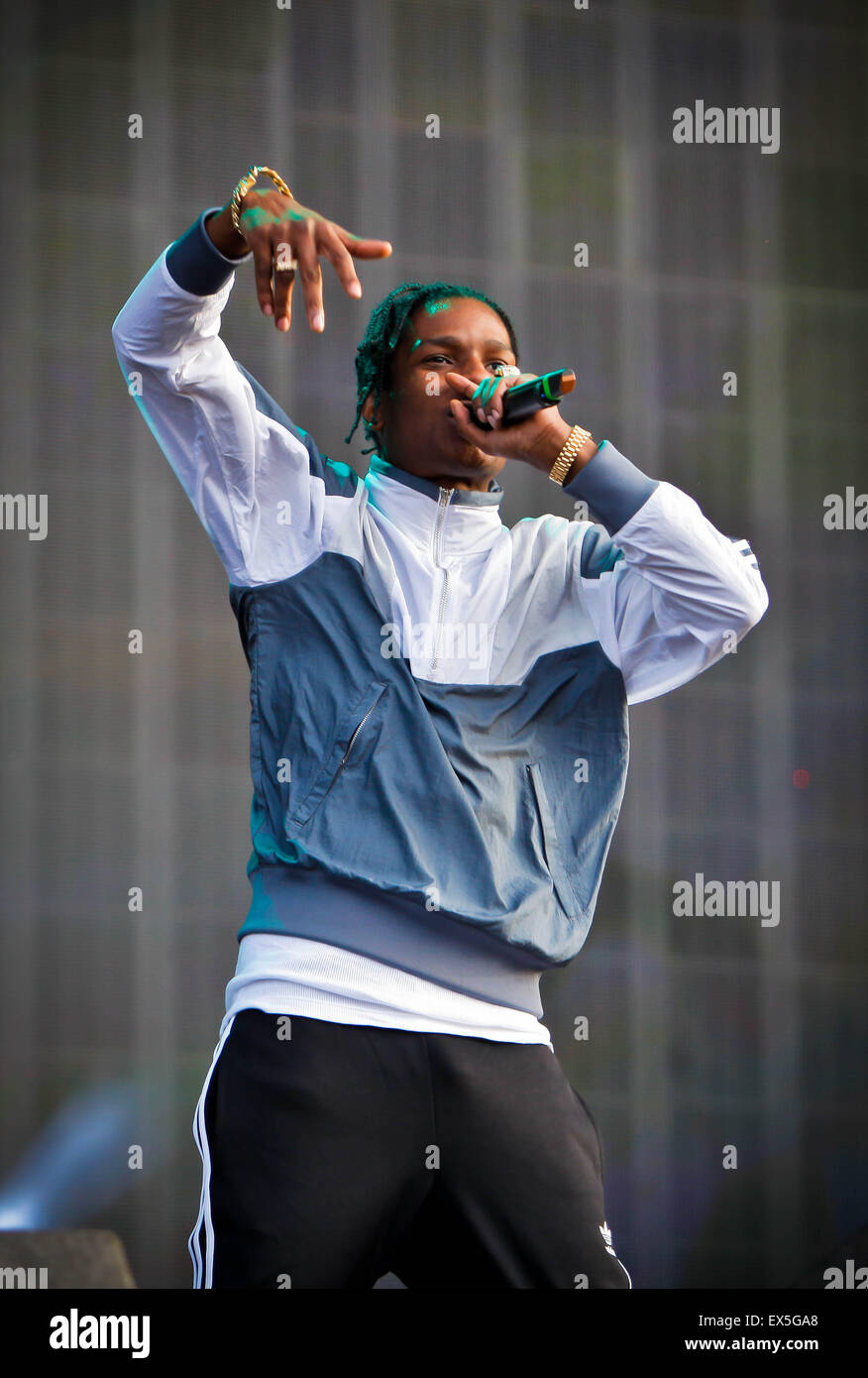 London, UK. ASAP Rocky performing live at the New Look Wireless ...