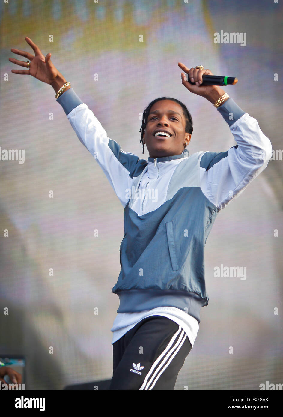 London, UK. ASAP Rocky performing live at the New Look Wireless ...