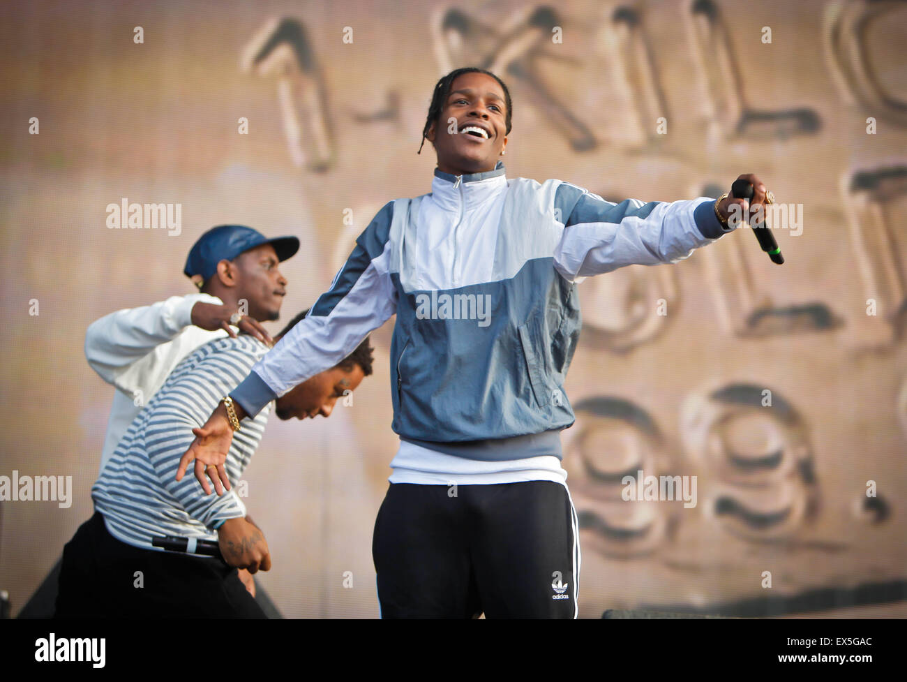 London, UK. ASAP Rocky performing live at the New Look Wireless ...