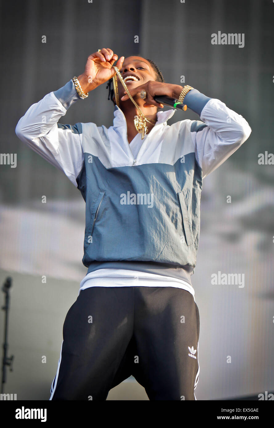 London, UK. ASAP Rocky performing live at the New Look Wireless ...