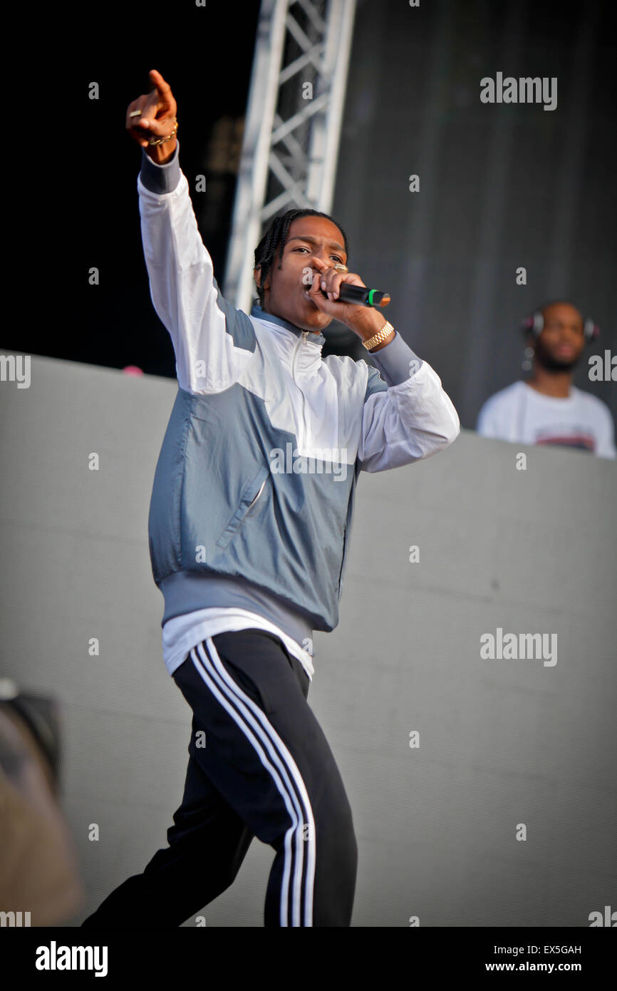 London, UK. ASAP Rocky performing live at the New Look Wireless ...