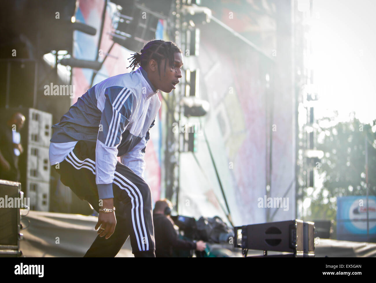 London, UK. ASAP Rocky performing live at the New Look Wireless ...