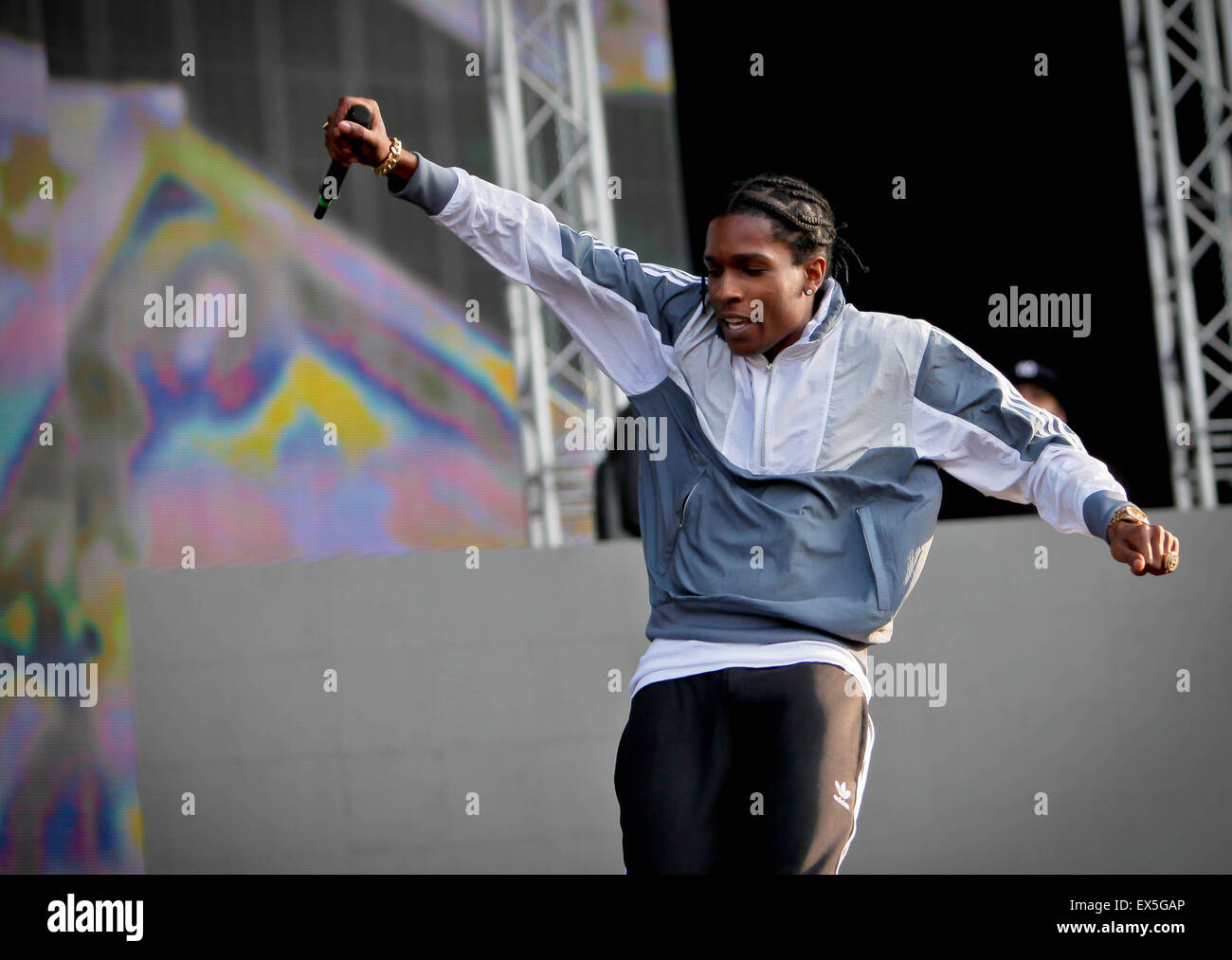London, UK. ASAP Rocky performing live at the New Look Wireless ...