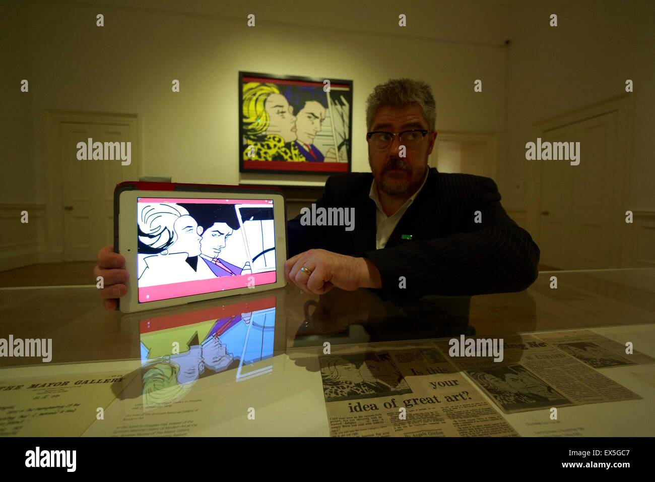 Edinburgh. UK. 07 July. Phill Jupitus performance poet and broadcast ...