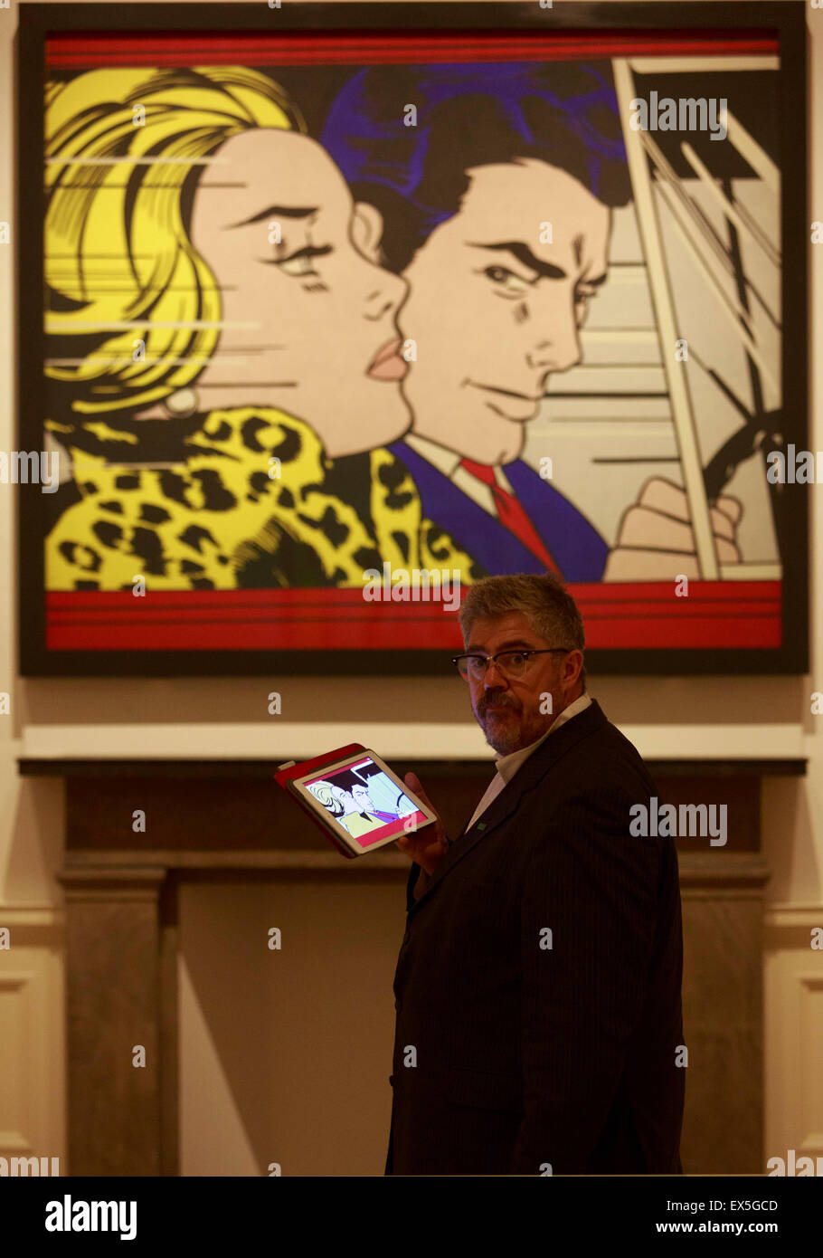 Edinburgh. UK. 07 July. Phill Jupitus performance poet and broadcast ...