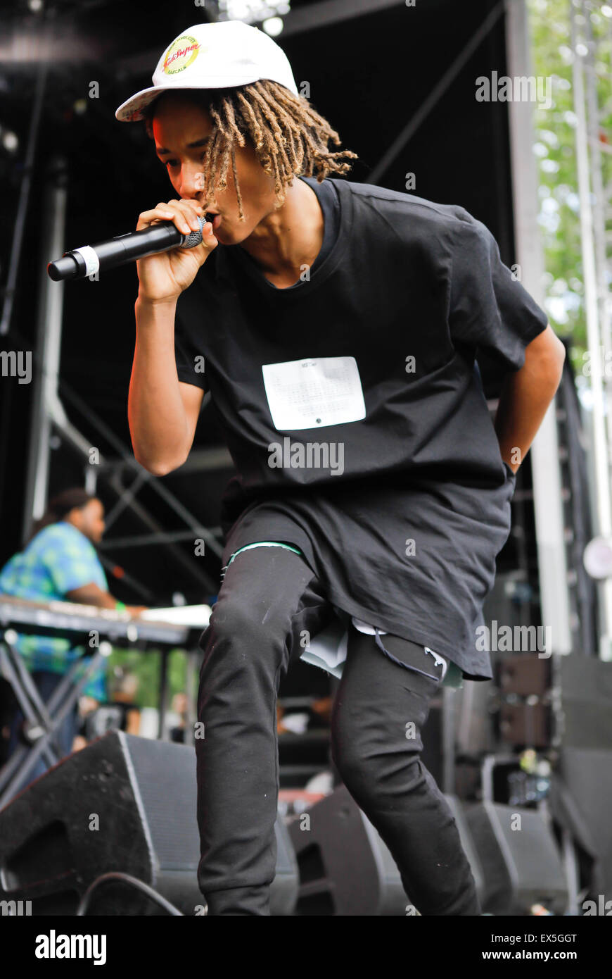 London, UK. Jaden Smith performing live at the New Look Wireless ...