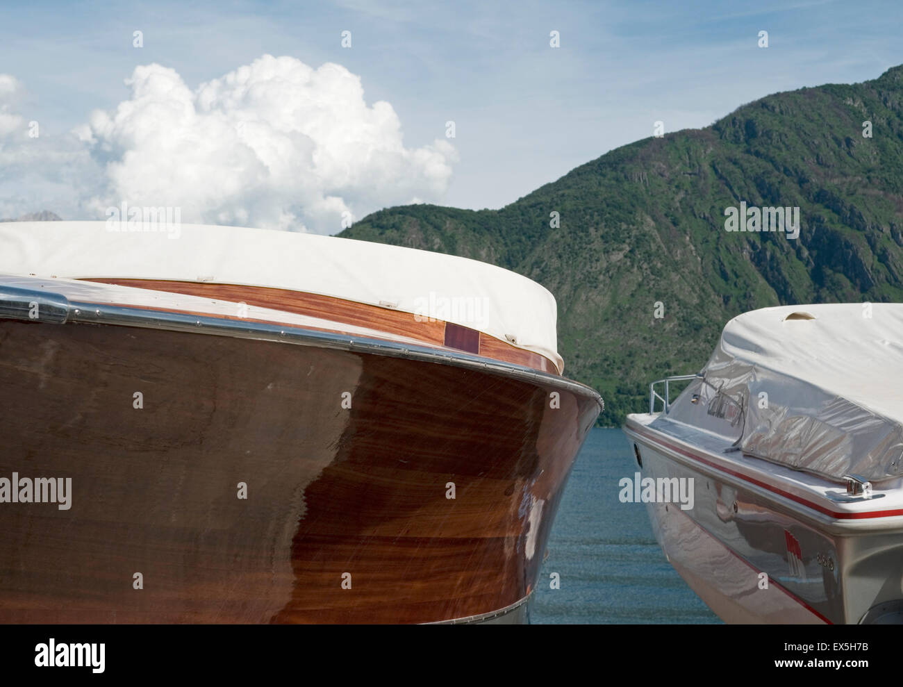 motorboats, Lake Como, Italy Stock Photo - Alamy