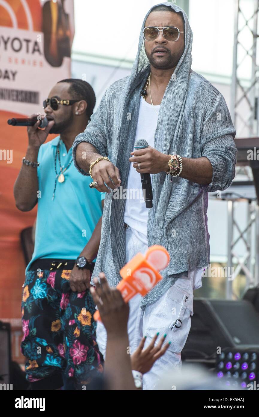 New York, USA. 7th July, 2015. Shaggy on stage for NBC Today Show ...