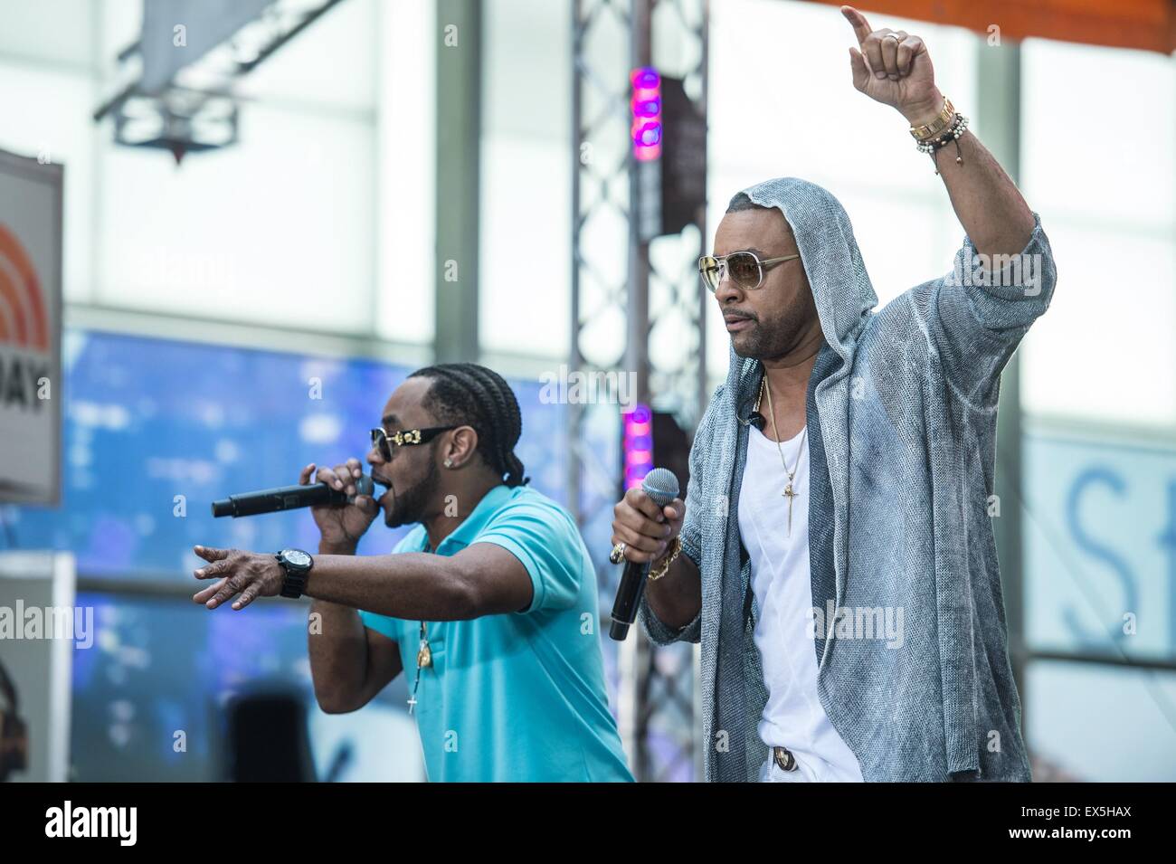 New York, USA. 7th July, 2015. Shaggy on stage for NBC Today Show ...