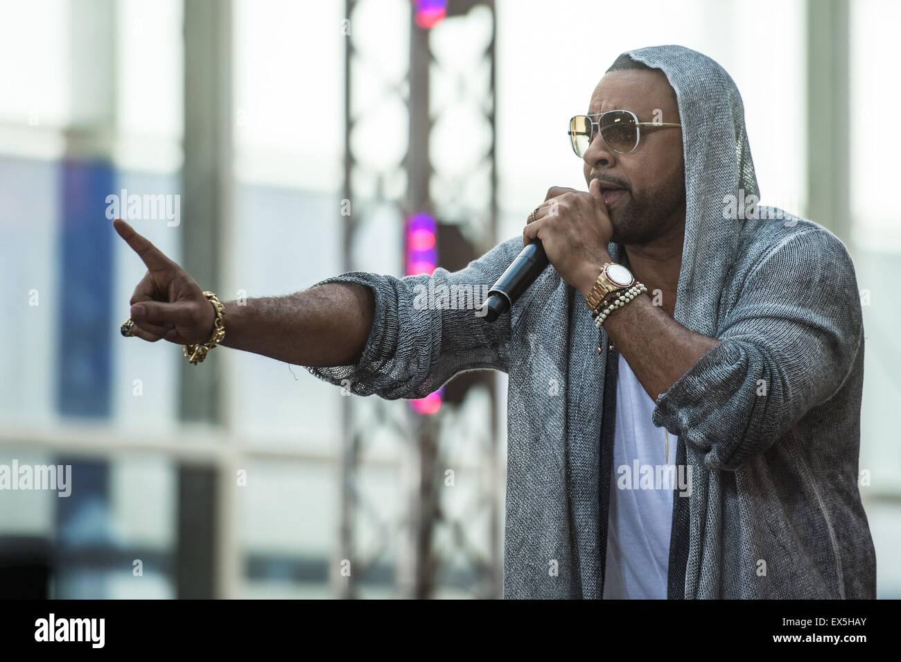 New York, USA. 7th July, 2015. Shaggy on stage for NBC Today Show ...