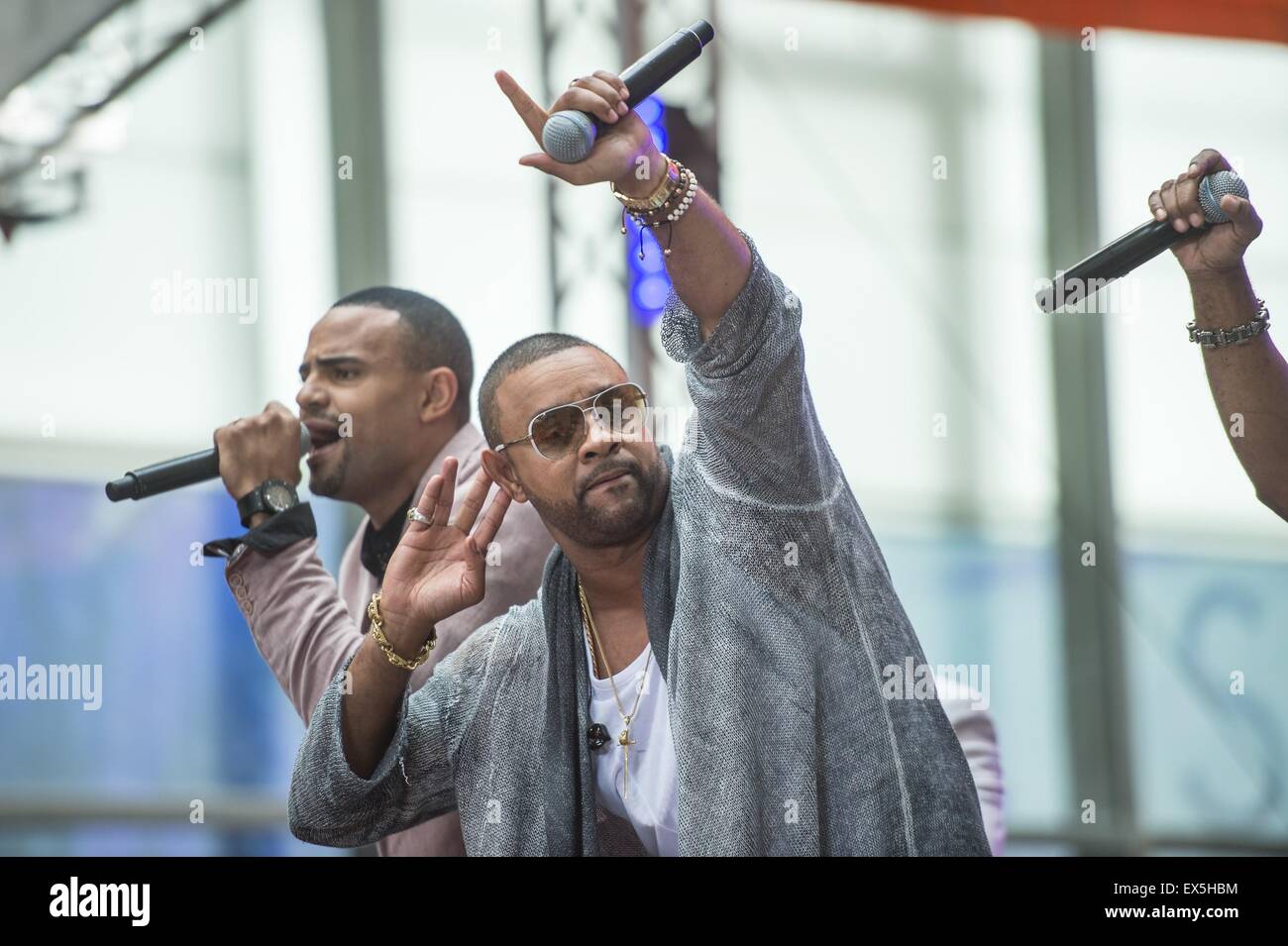 New York, USA. 7th July, 2015. Shaggy on stage for NBC Today Show ...