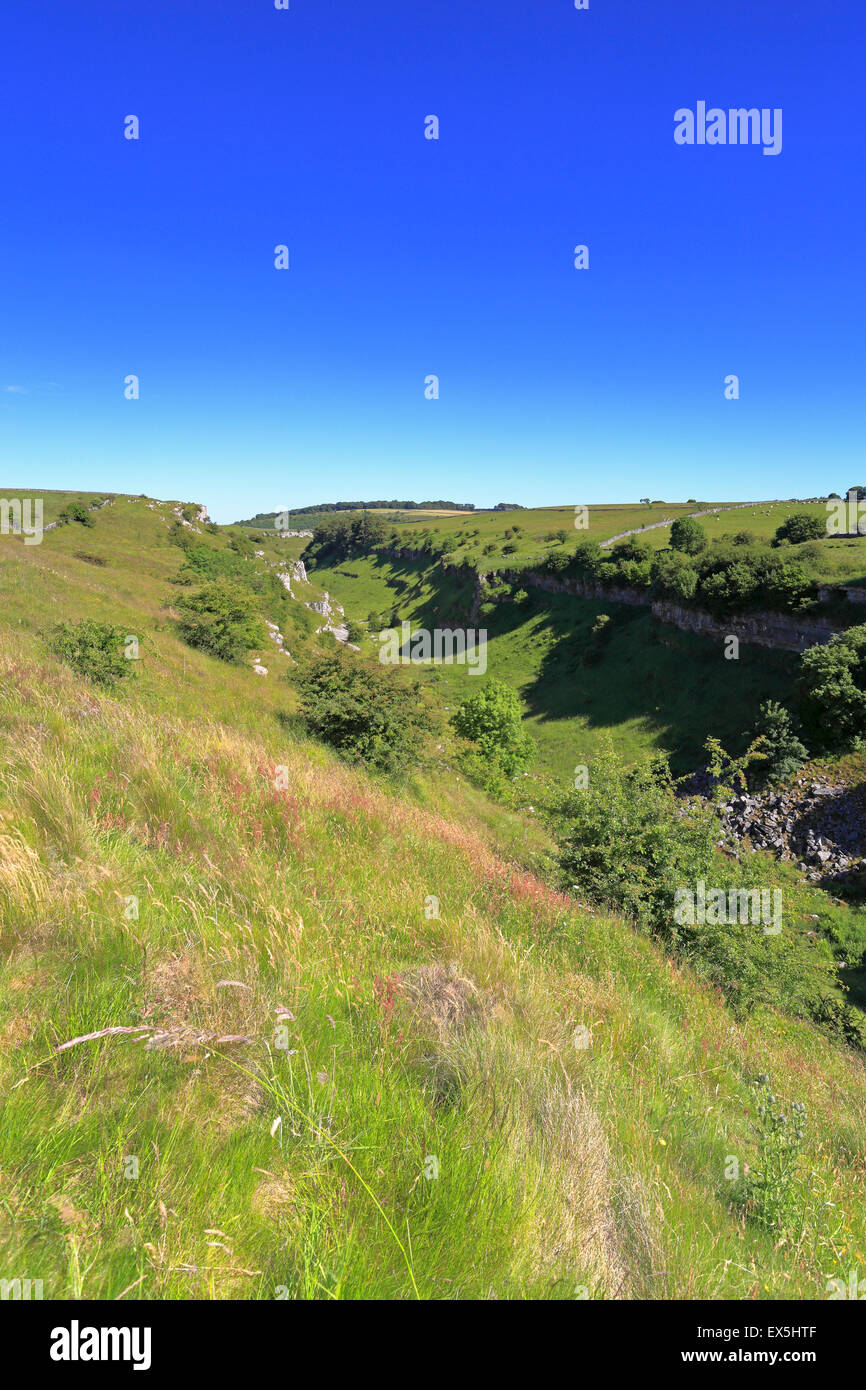 Lathkill Dale dry valley, Peak District National Park, Derbyshire ...