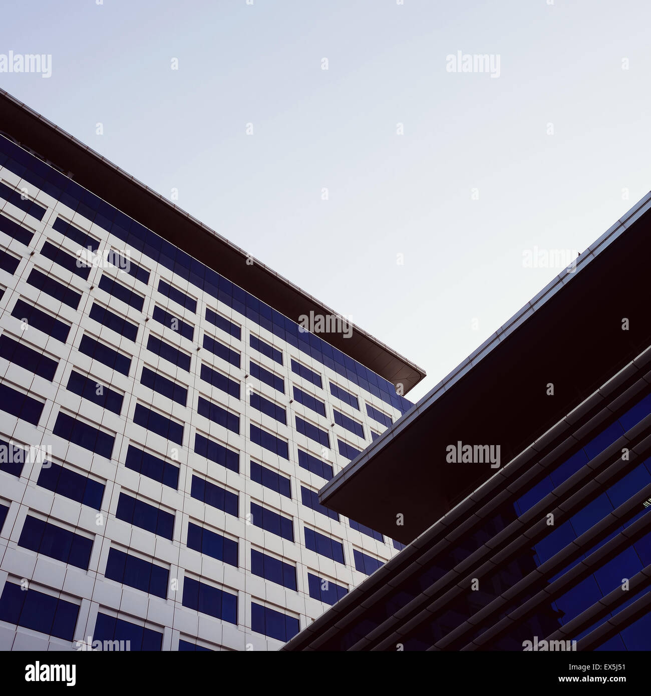 blue lines of the buildings in the city Stock Photo - Alamy