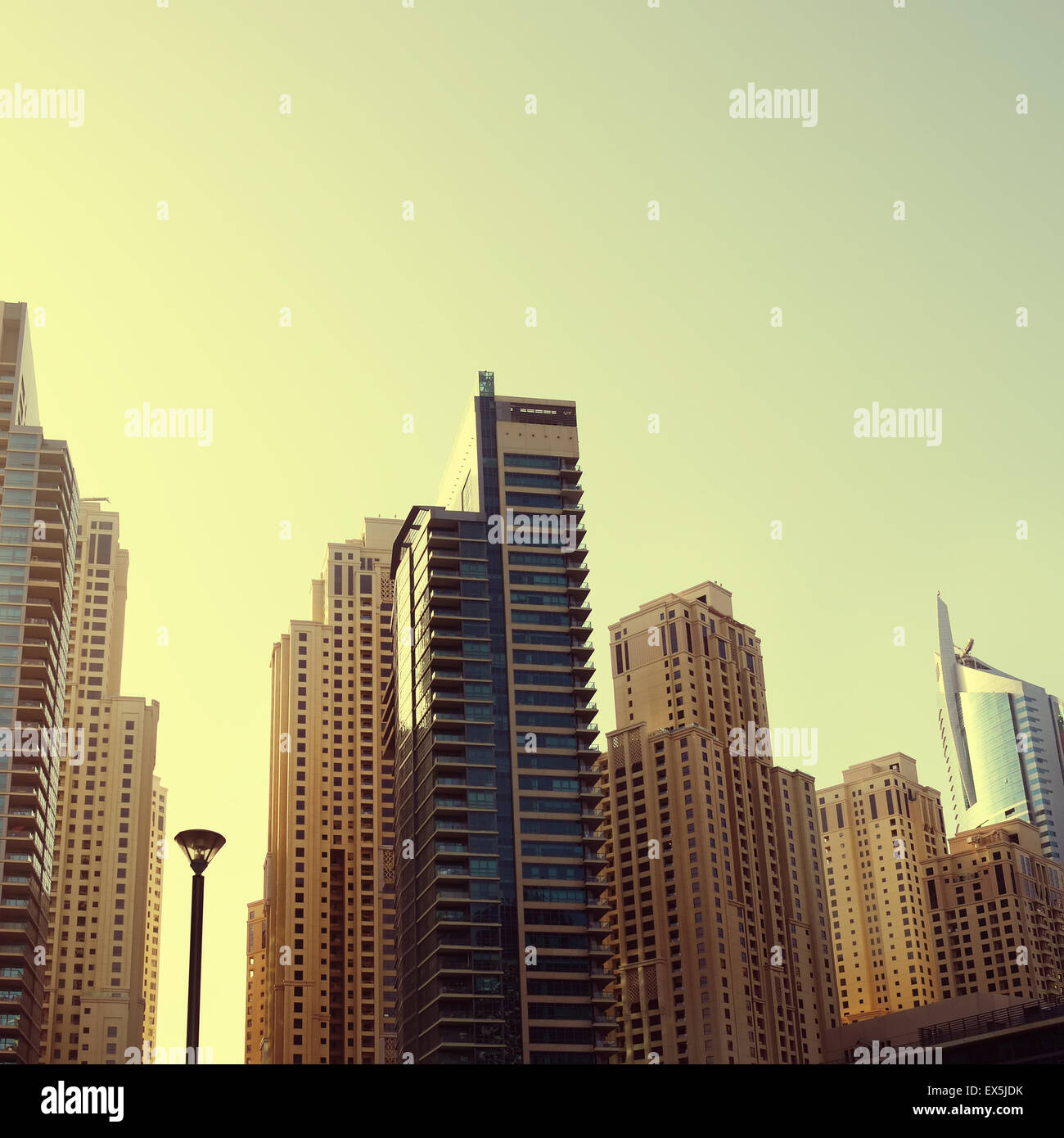Dubai Marina, cityscape of a modern buildings, reach Stock Photo - Alamy