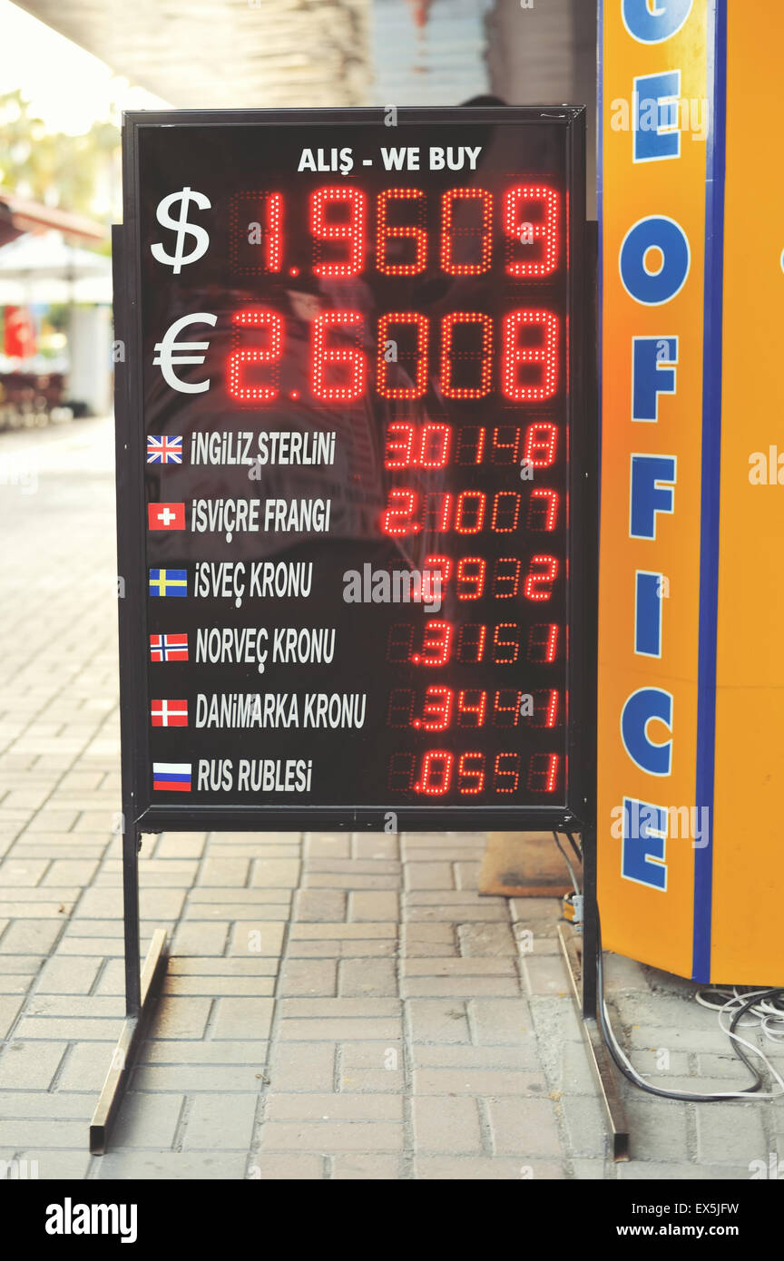 Currency exchange rates hi-res stock photography and images - Alamy