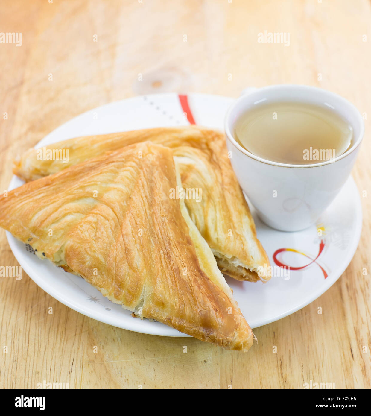 sandwich ham and hot chinese tea Stock Photo - Alamy